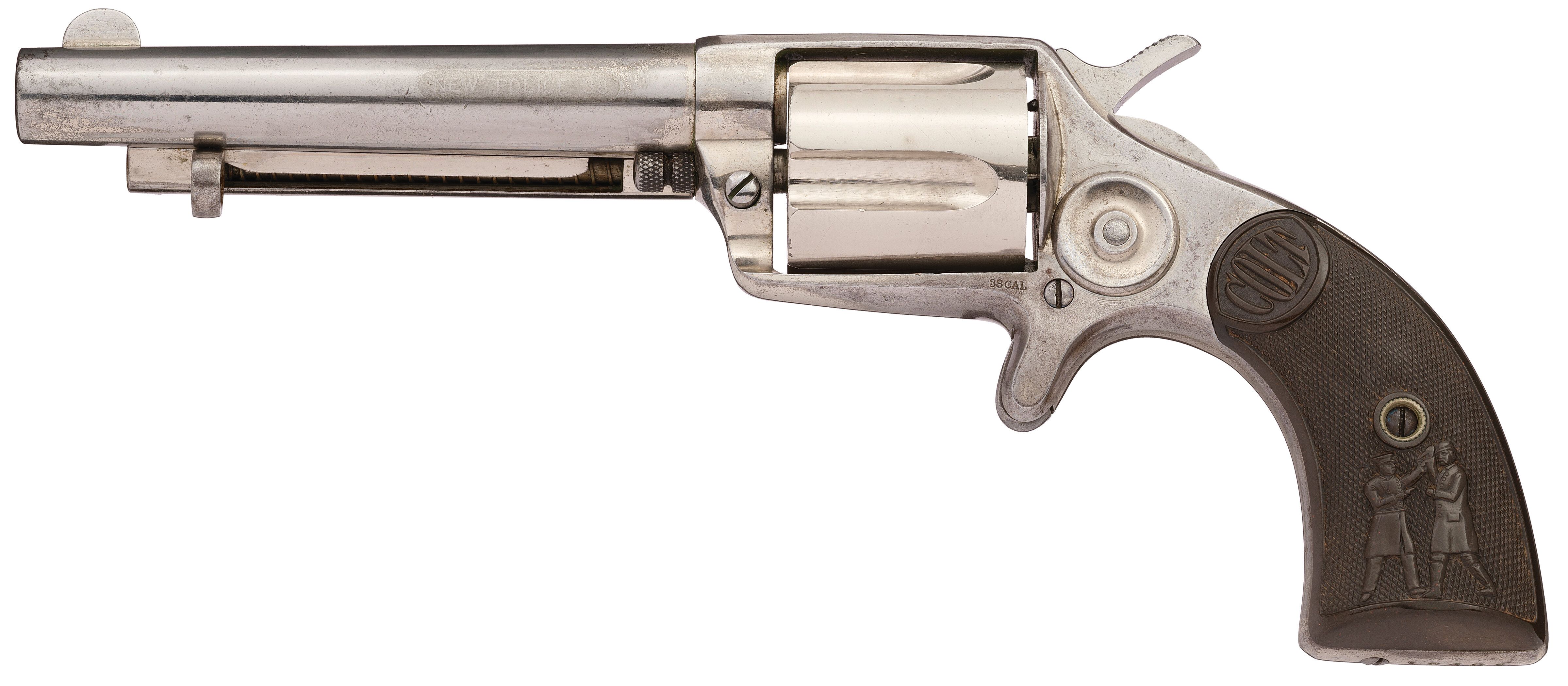 Colt Acid Etched Panel New Police "Cop & Thug" Gripped Revolver | Rock ...