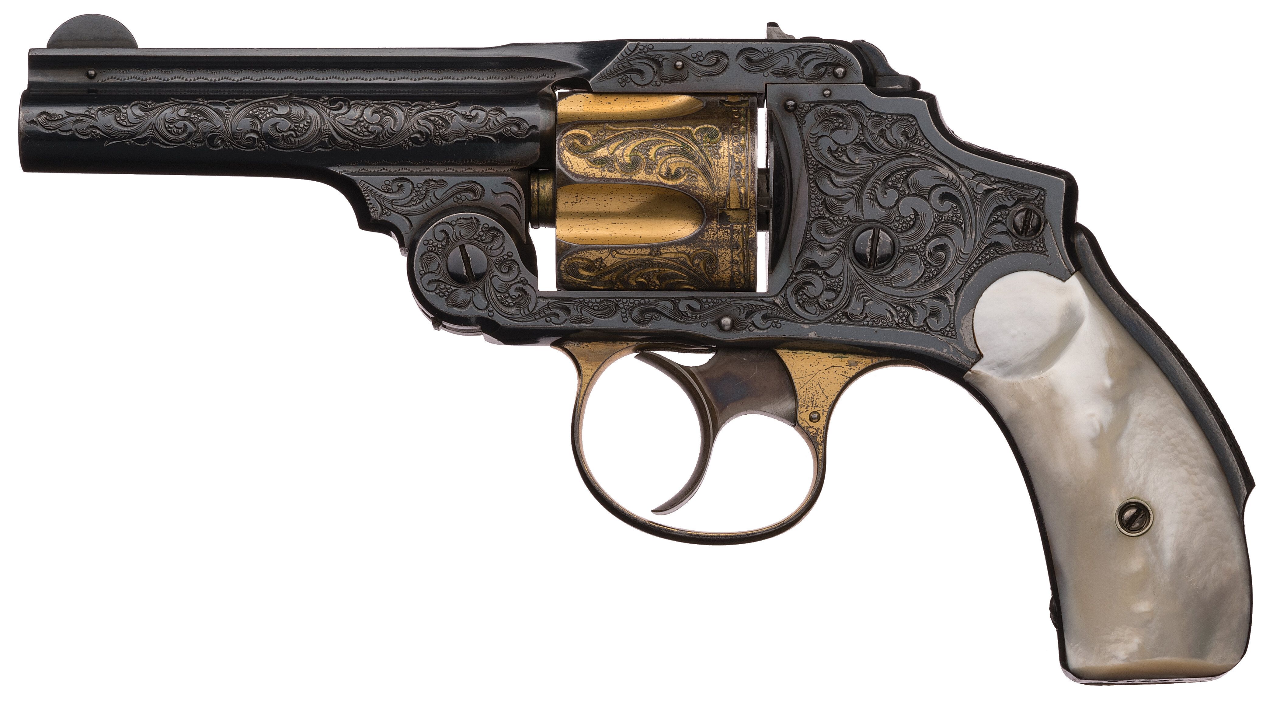 New York Engraved Smith & Wesson .38 Safety Hammerless Revolver | Rock ...
