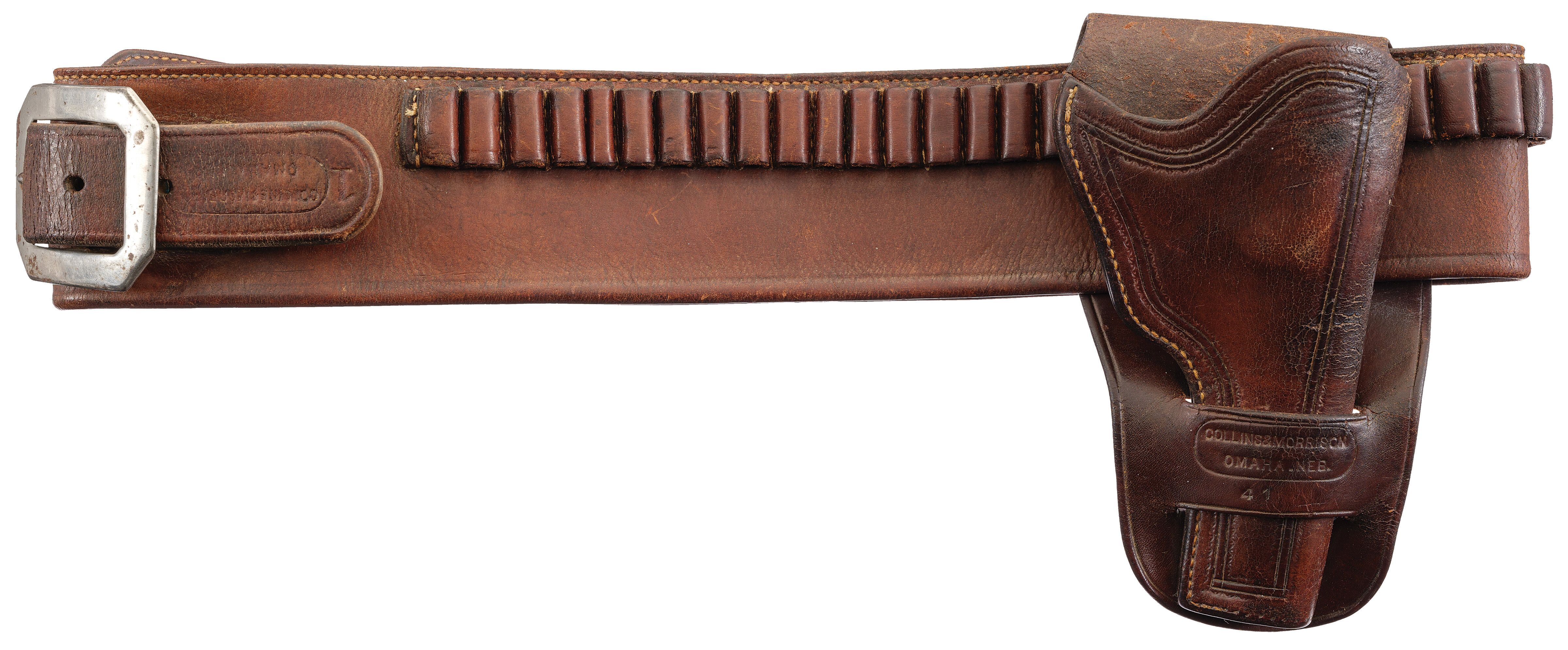 Collins & Morrison "Mexican Loop" Colt Model 1877 Holster | Rock Island ...
