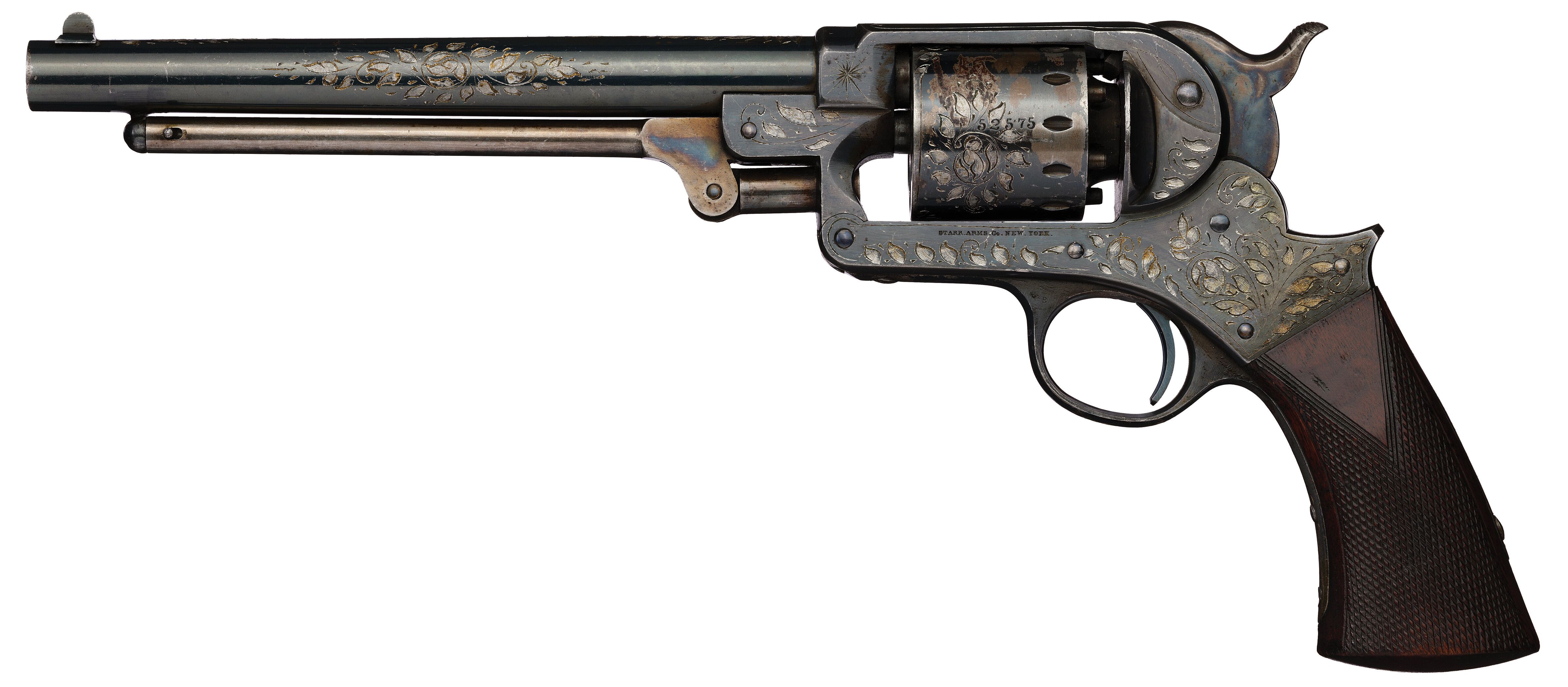 Engraved Civil War Starr Arms Co. Model 1863 Revolver | Rock Island Auction