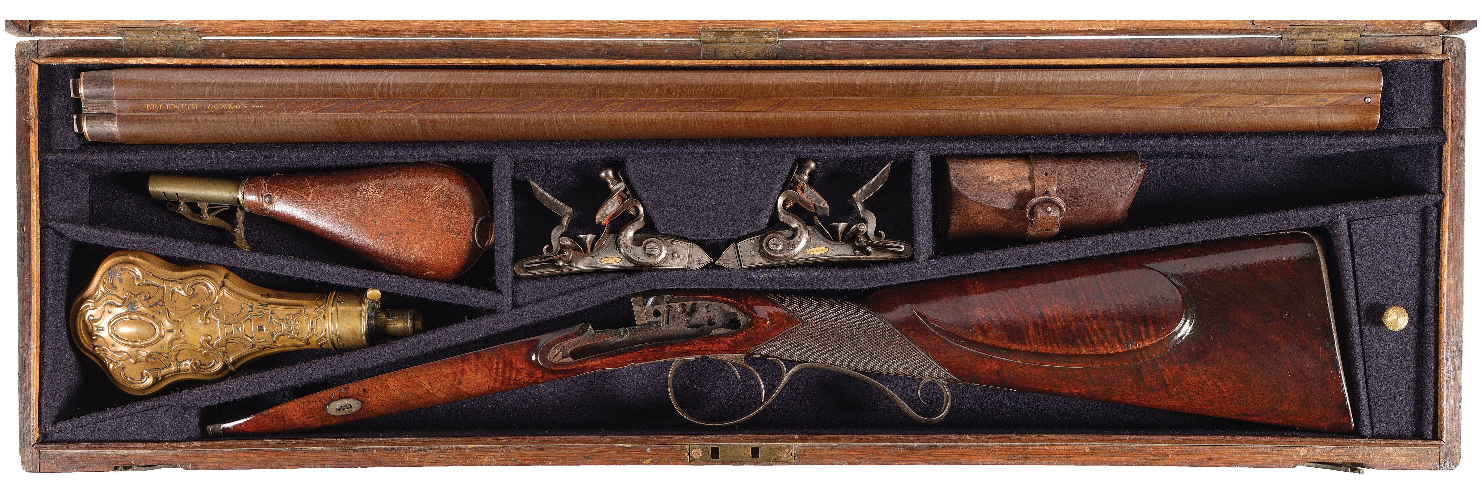 Beckwith Double Barrel Flintlock Shotgun | Rock Island Auction