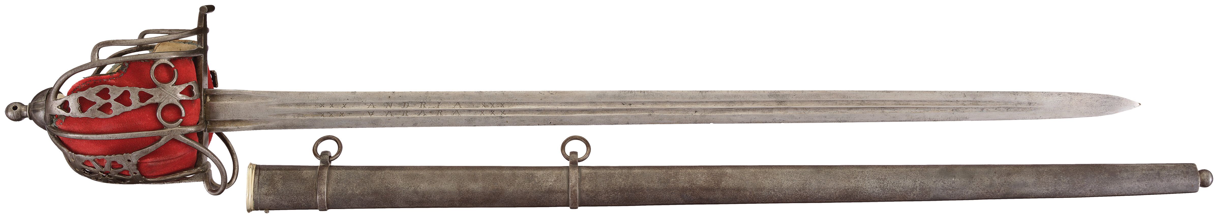 "Andria Varara" Highland Basket Hilted Broadsword | Rock Island Auction