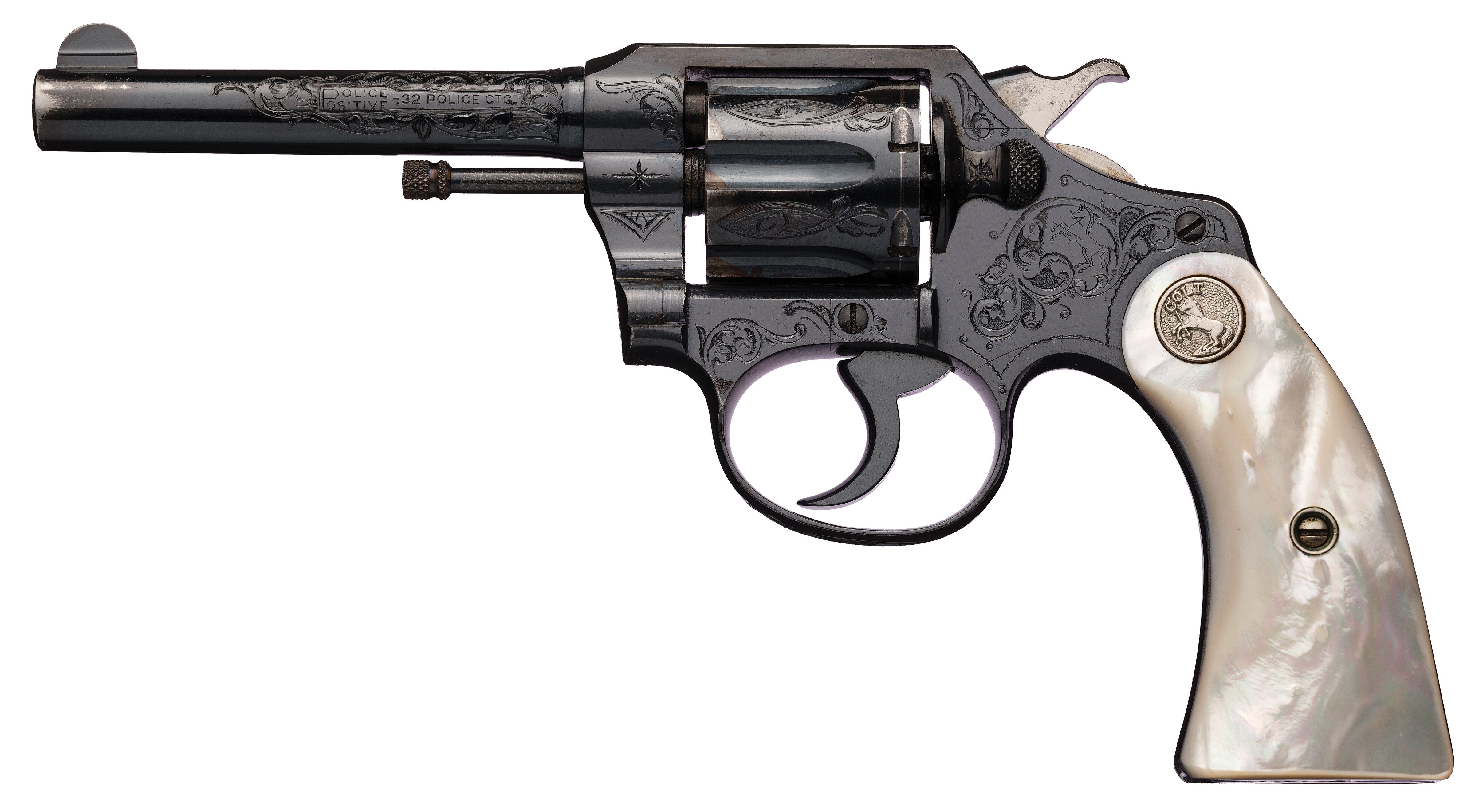 Engraved Colt Police Positive Revolver with Pearl Grips | Rock Island ...