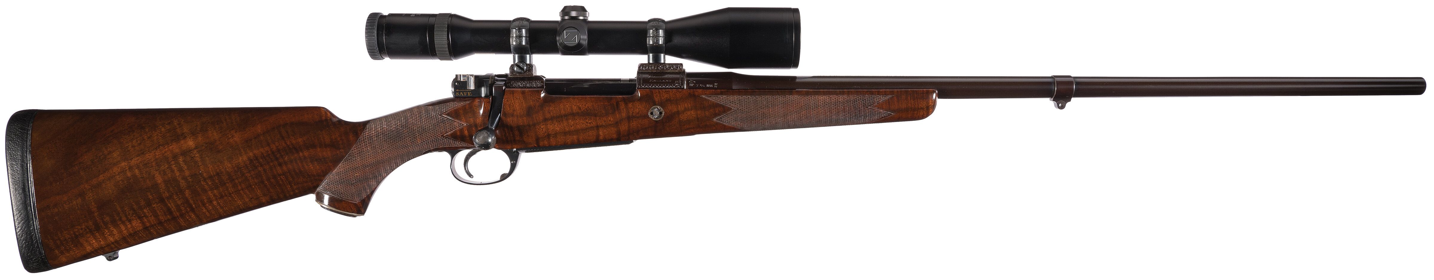 Engraved J. Rigby & Co/Mauser Bolt Action Rifle with Zeiss Scope | Rock ...