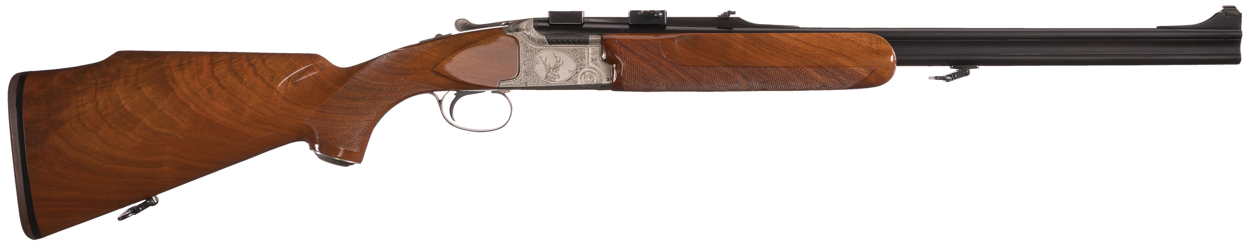 Winchester Grand European Over/Under Double Rifle with Case | Rock ...