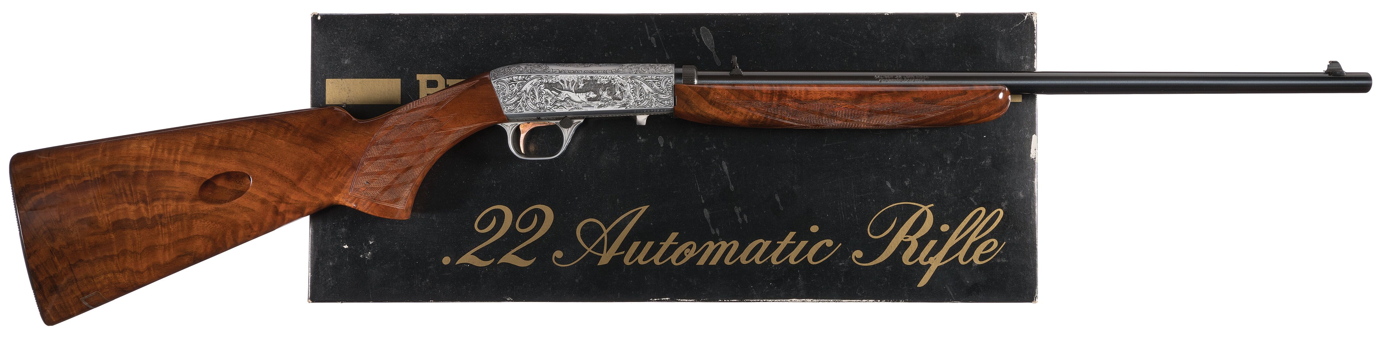 Factory Engraved Browning Grade III Auto .22 Rifle with Box | Rock ...