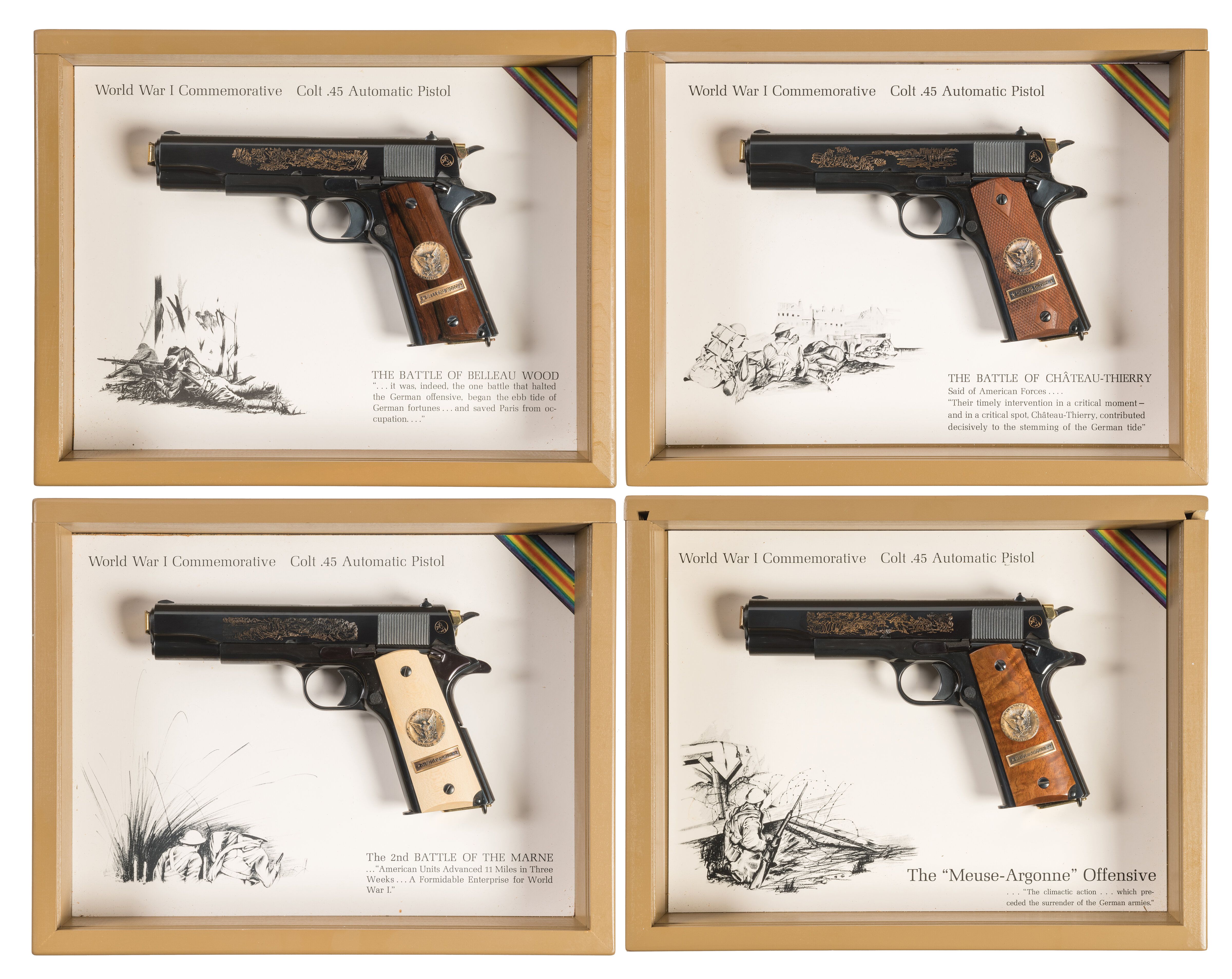 Colt World War I Commemorative 1911 Pistol Set with Cases | Rock Island ...