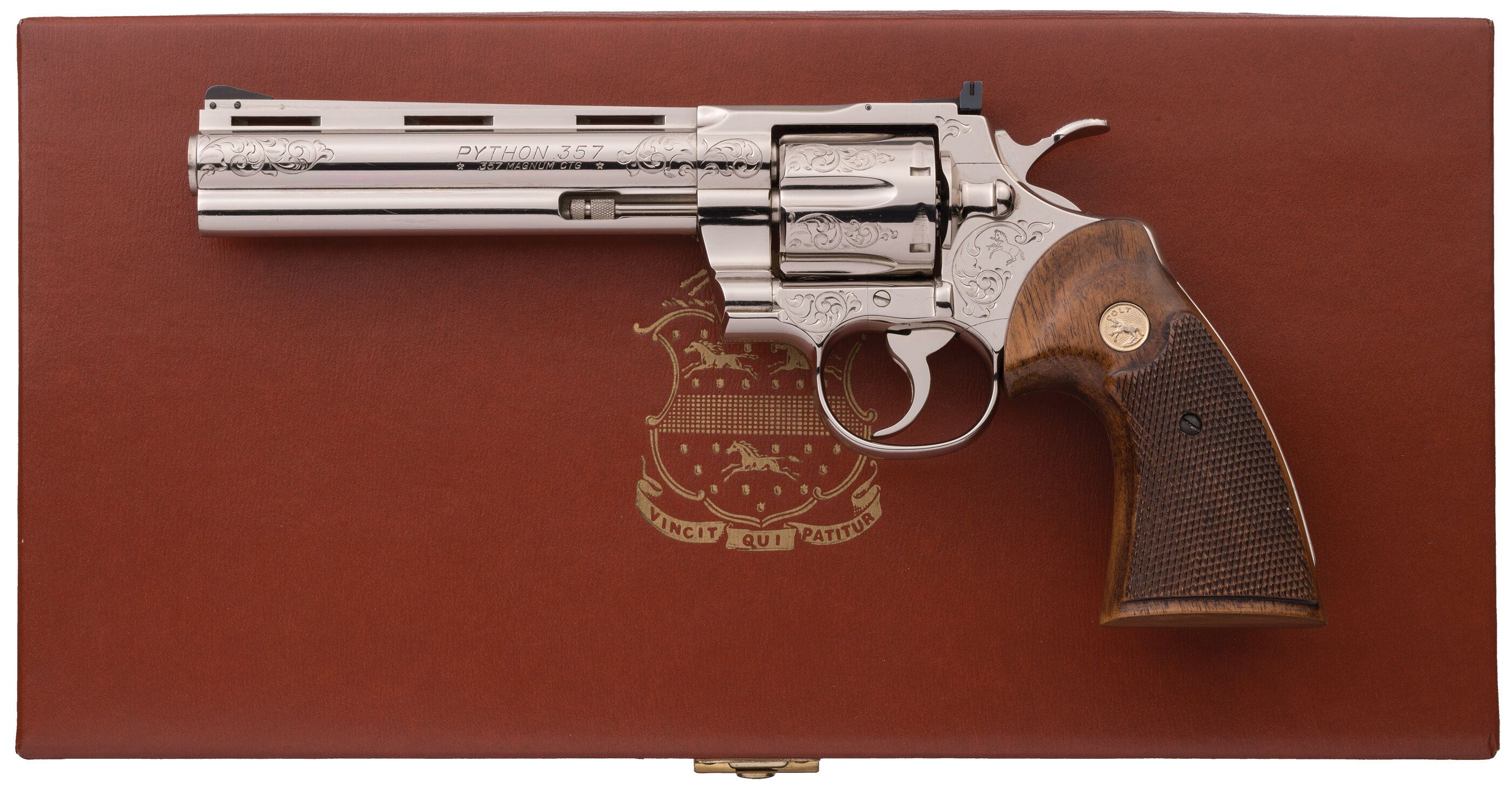 Factory Engraved Colt Python Revolver Factory Letter | Rock Island Auction