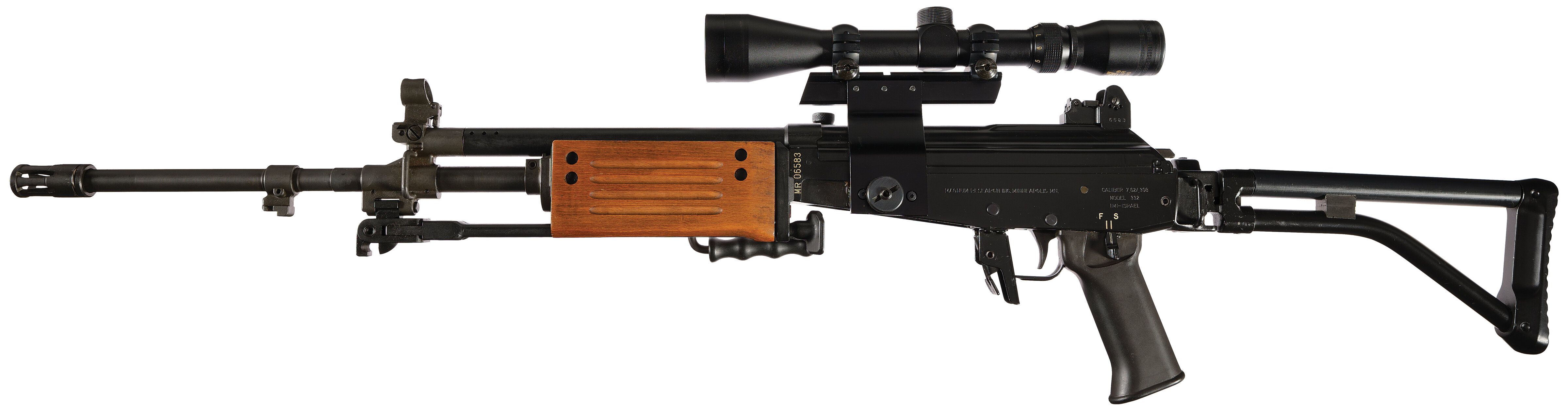 Pre-Ban I.M.I./Magnum Research Galil Model 332 Rifle with Scope | Rock ...