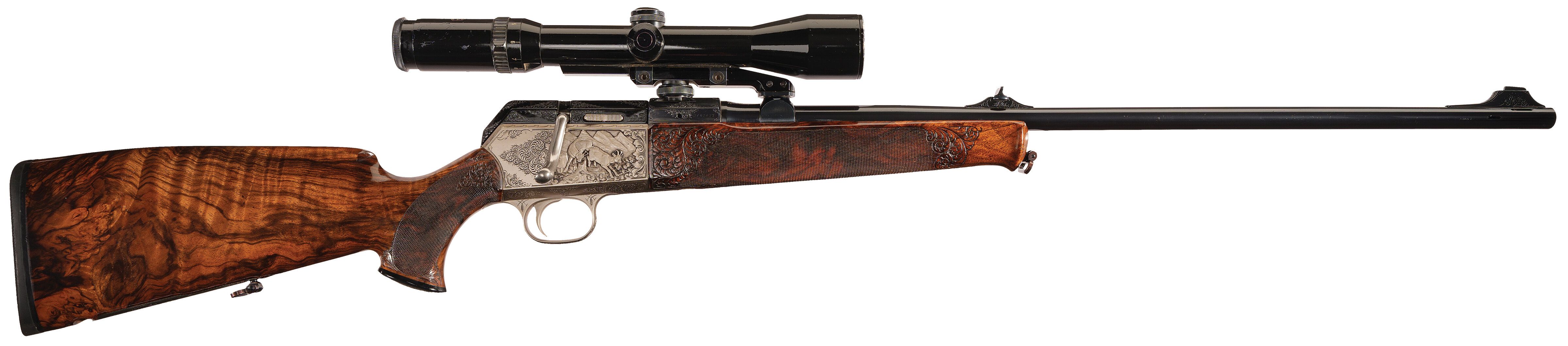 Relief Game Scene Engraved Blaser SR850/88 Rifle with Scope | Rock ...