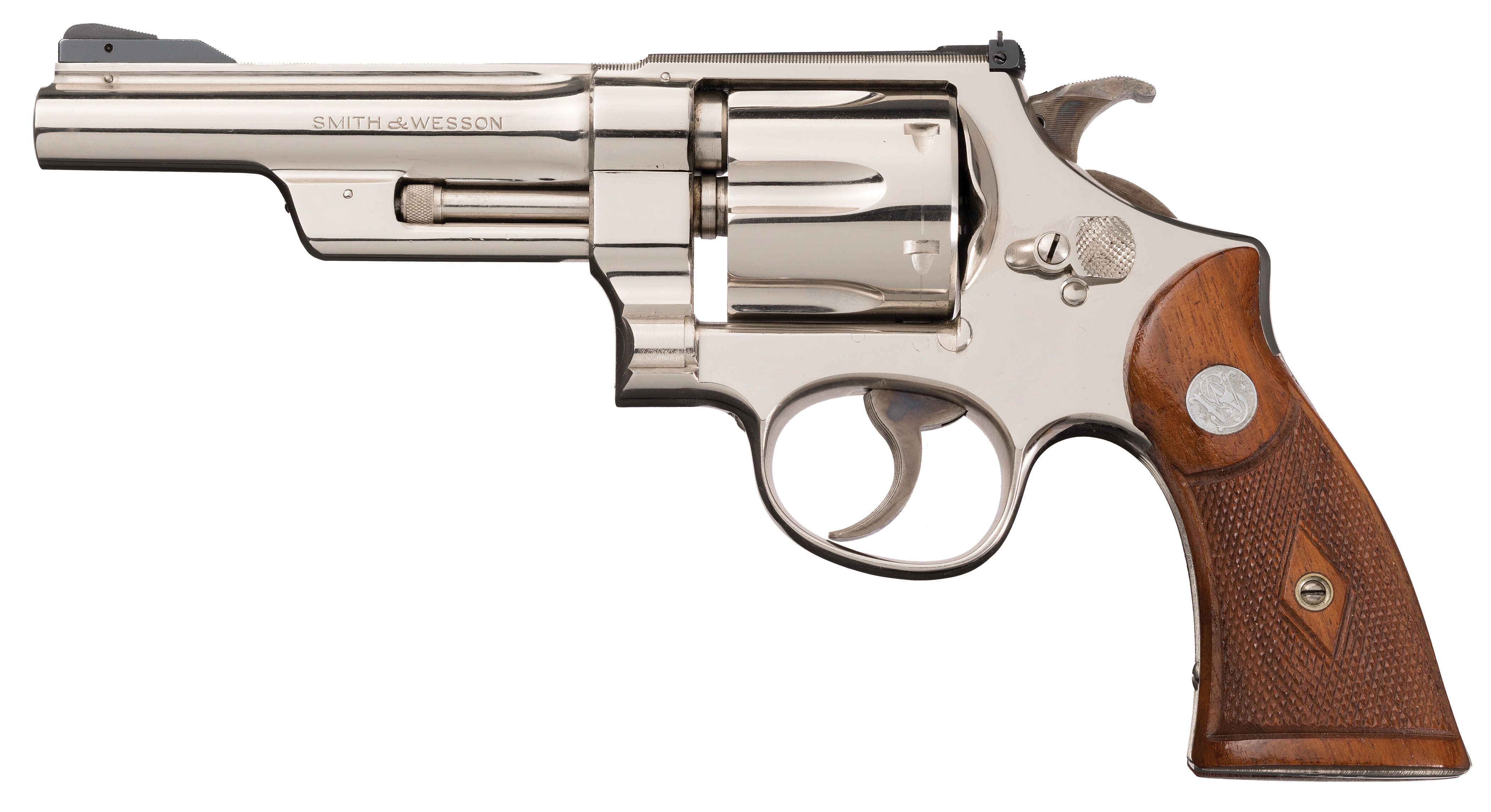 Police Nickel Smith & Wesson .357 Registered Magnum Revolver | Rock ...