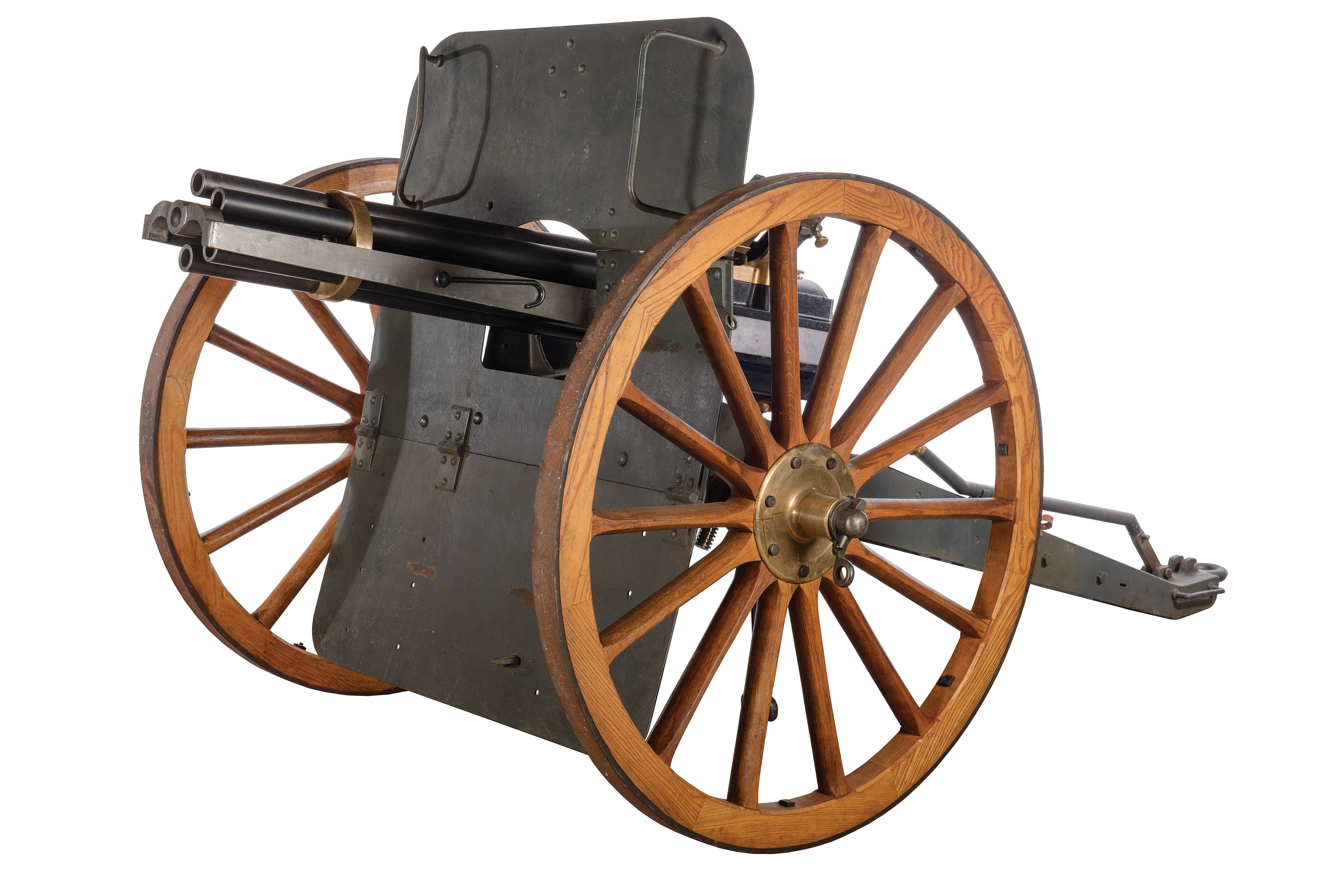Hotchkiss 37mm 5-Barrel Revolving Cannon with Iron Carriage | Rock ...