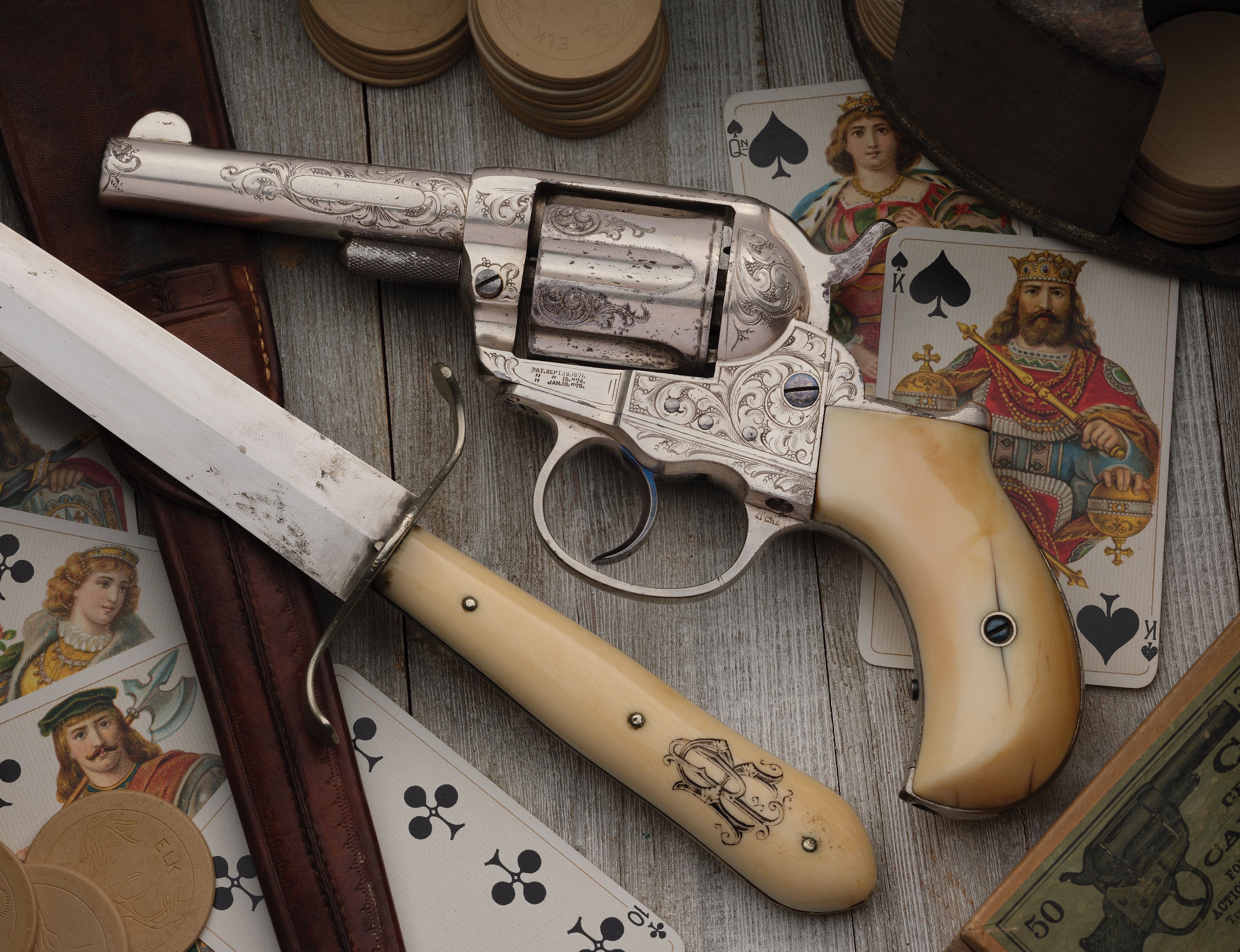 Engraved Colt Model 1877 Thunderer Storekeeper Revolver | Rock Island ...