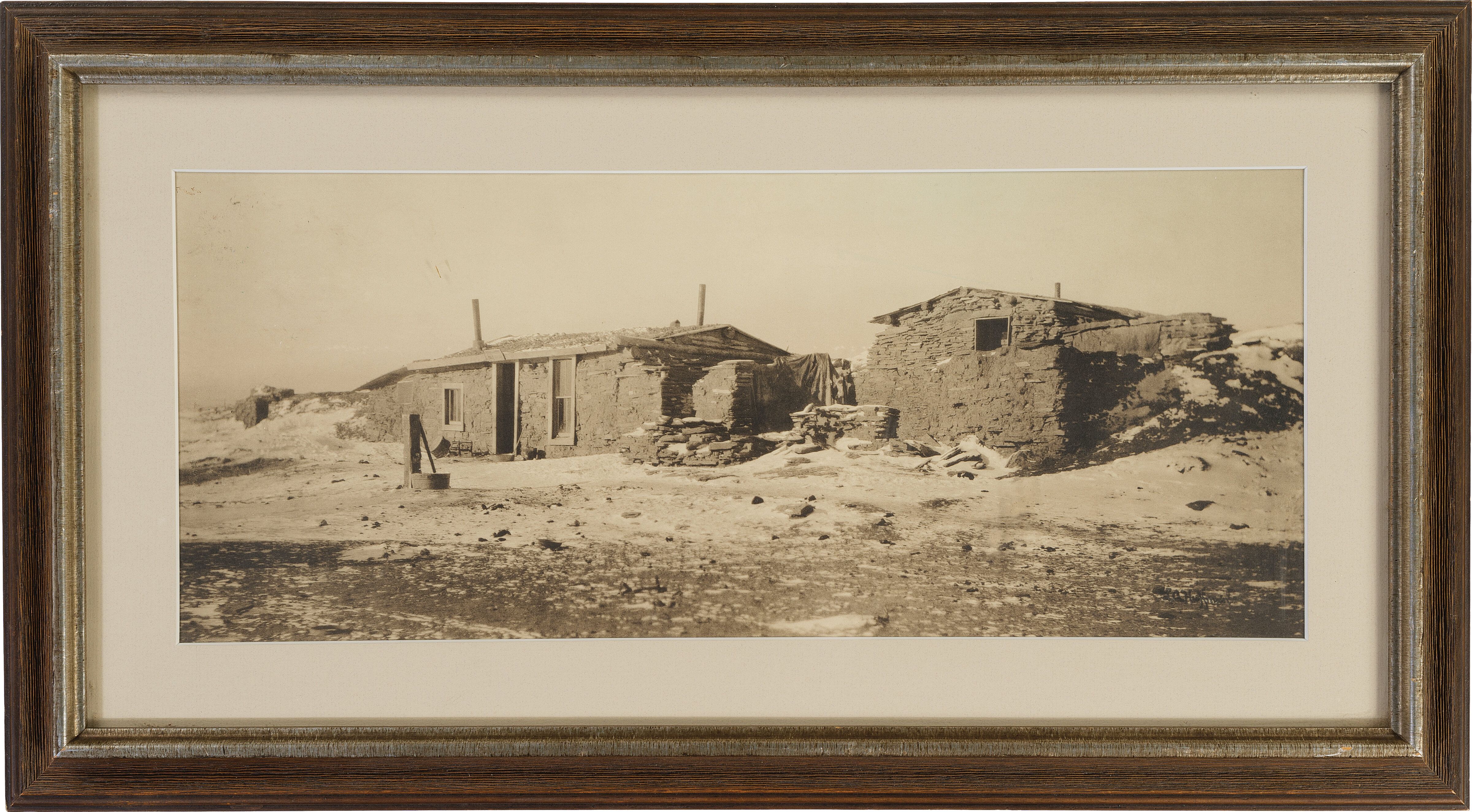 Framed Collotype Print of L. A. Huffman's "The Old Lu Bar Camp" | Rock ...