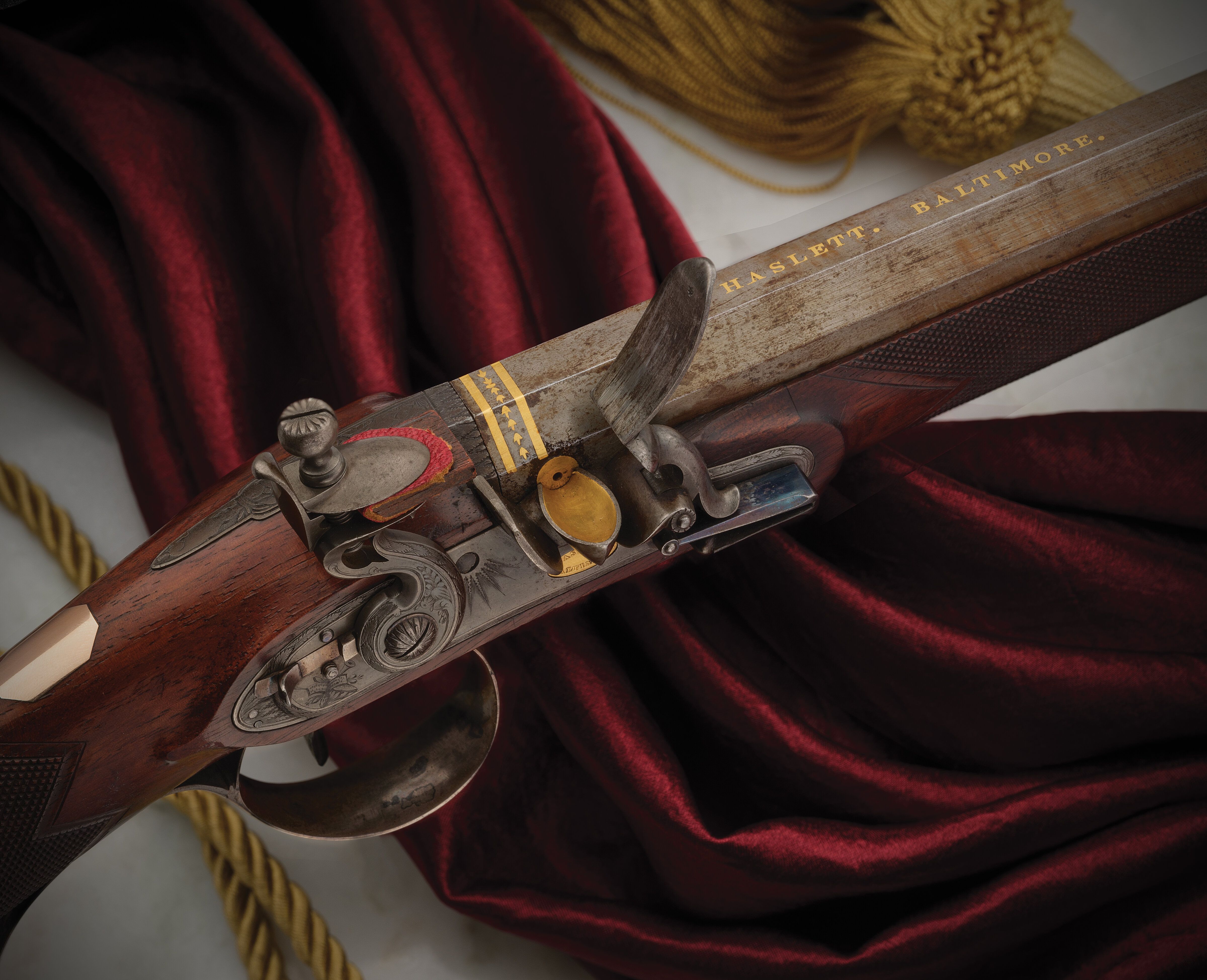 Half-Stock Flintlock Sporting Rifle by Haslett of Baltimore | Rock ...