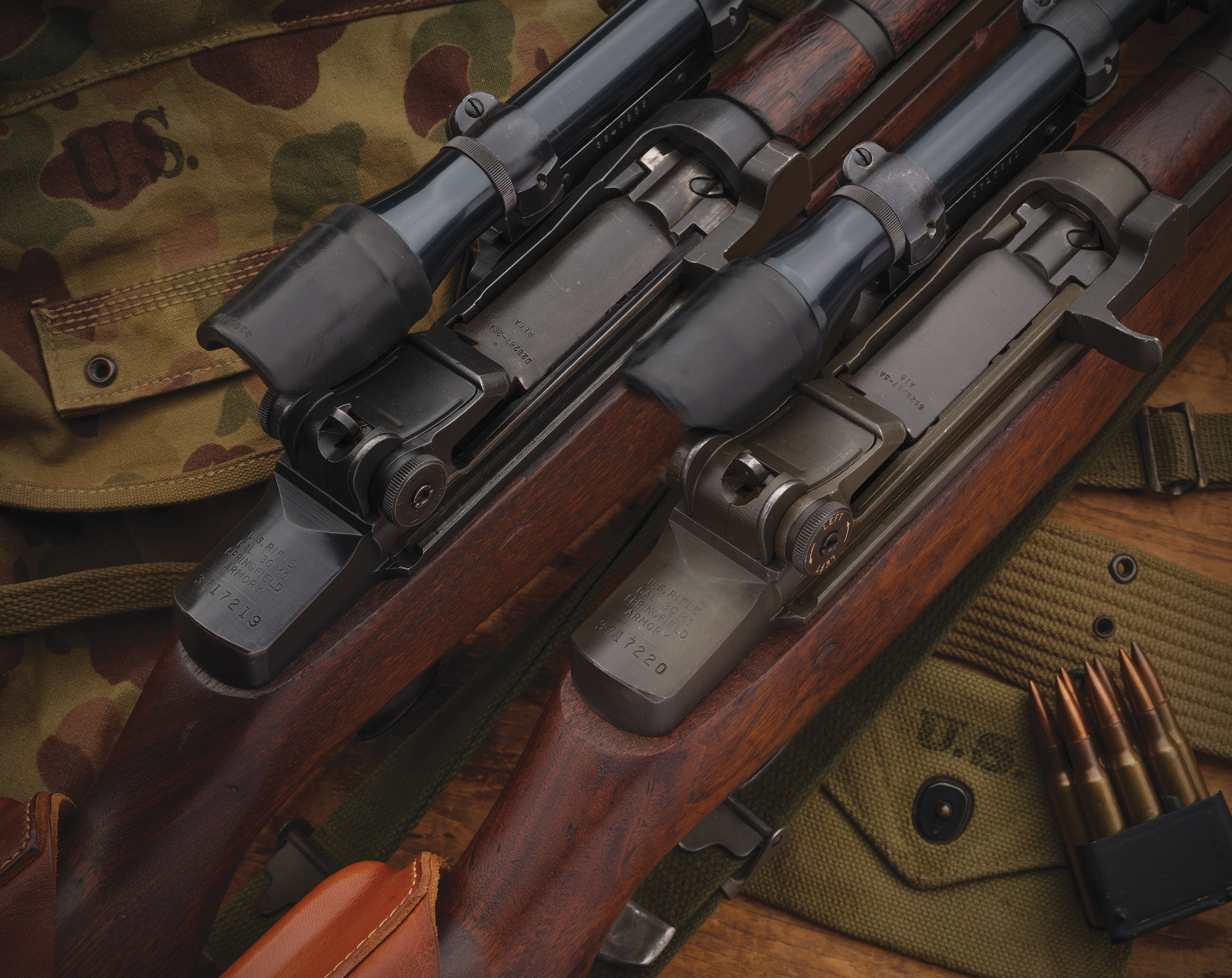 Consecutive Pair of U.S. Springfield M1C Garand Sniper Rifles | Rock ...