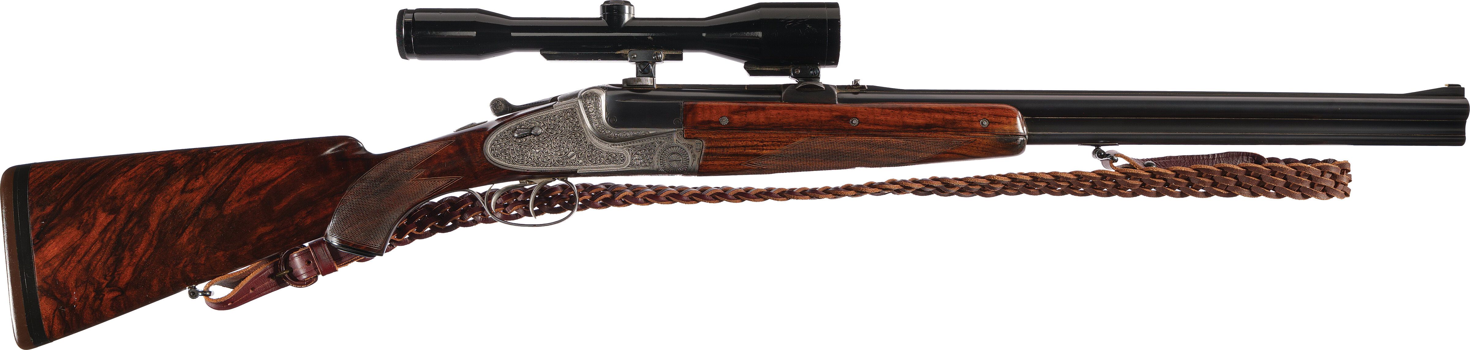 Gebruder Merkel Sidelock Combination Gun with Zeiss Scope | Rock Island ...