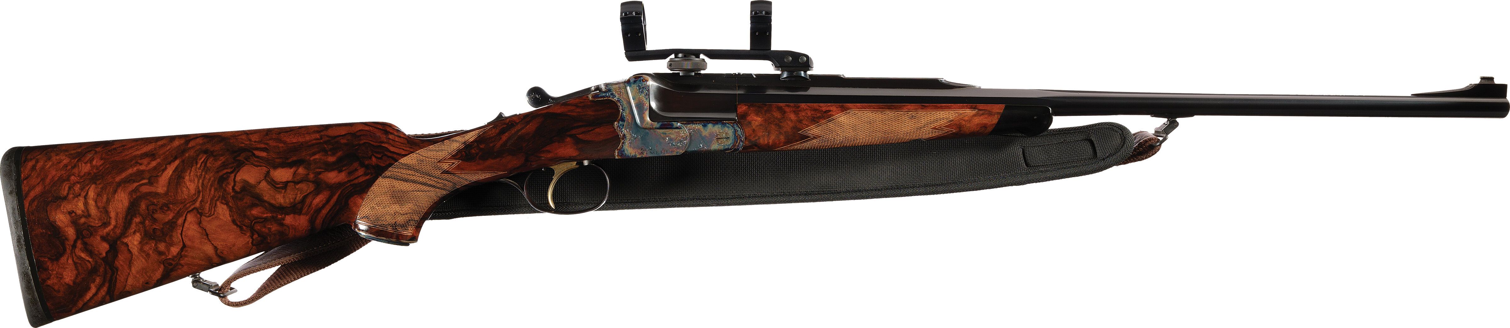 Factory Engraved and Inlaid Alfred Schilling Single Shot Rifle | Rock ...