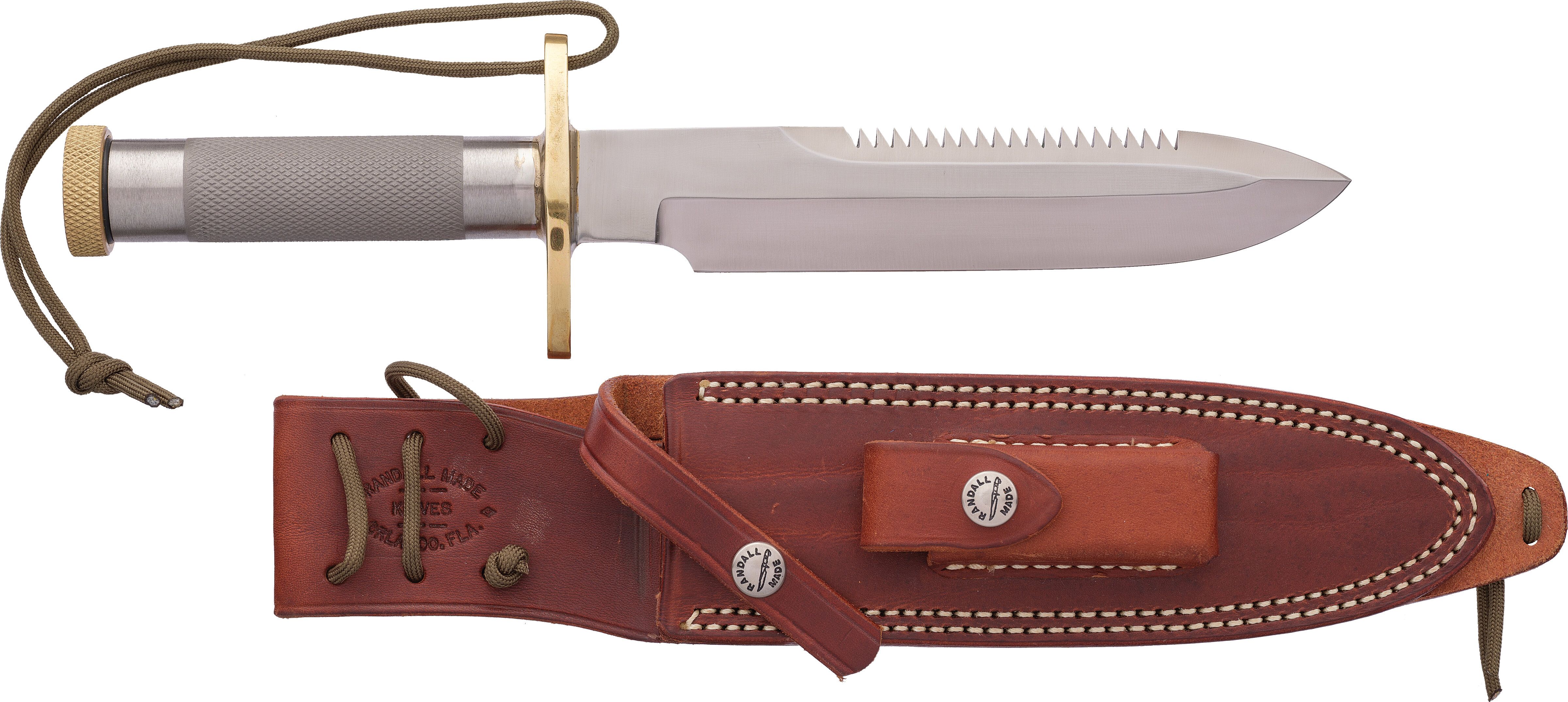 Randall Model 18 Attack Survival Knife with Sheath | Rock Island Auction
