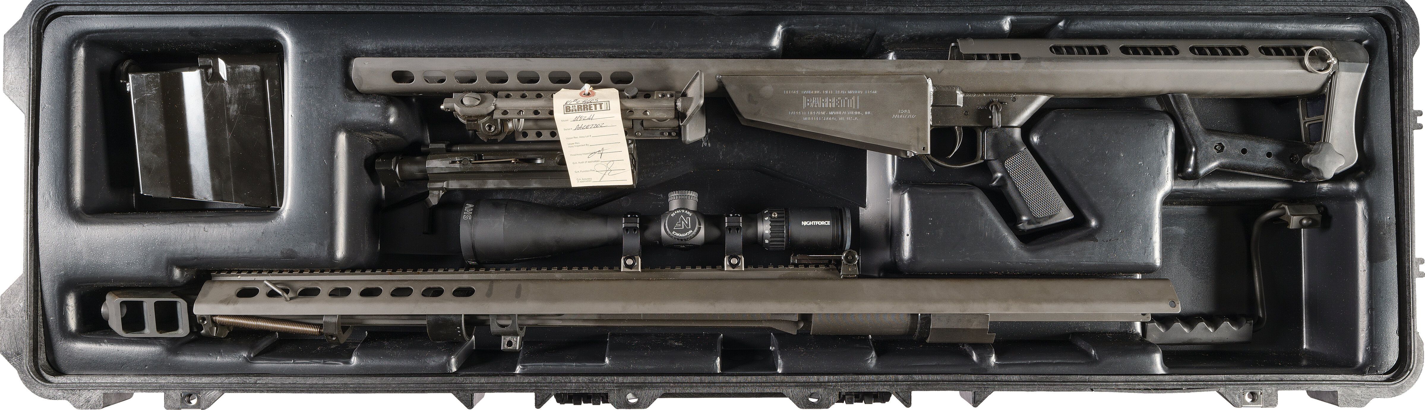 Barrett Mfg. Inc. M82A1 Sniper Rifle with Scope, Bipod, and Case | Rock ...