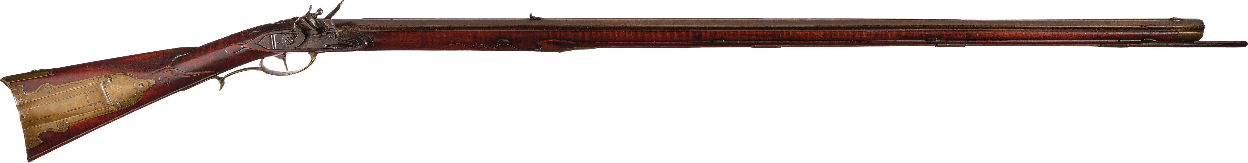 George Schreyer Sr. Attributed Flintlock American Long Rifle | Rock ...