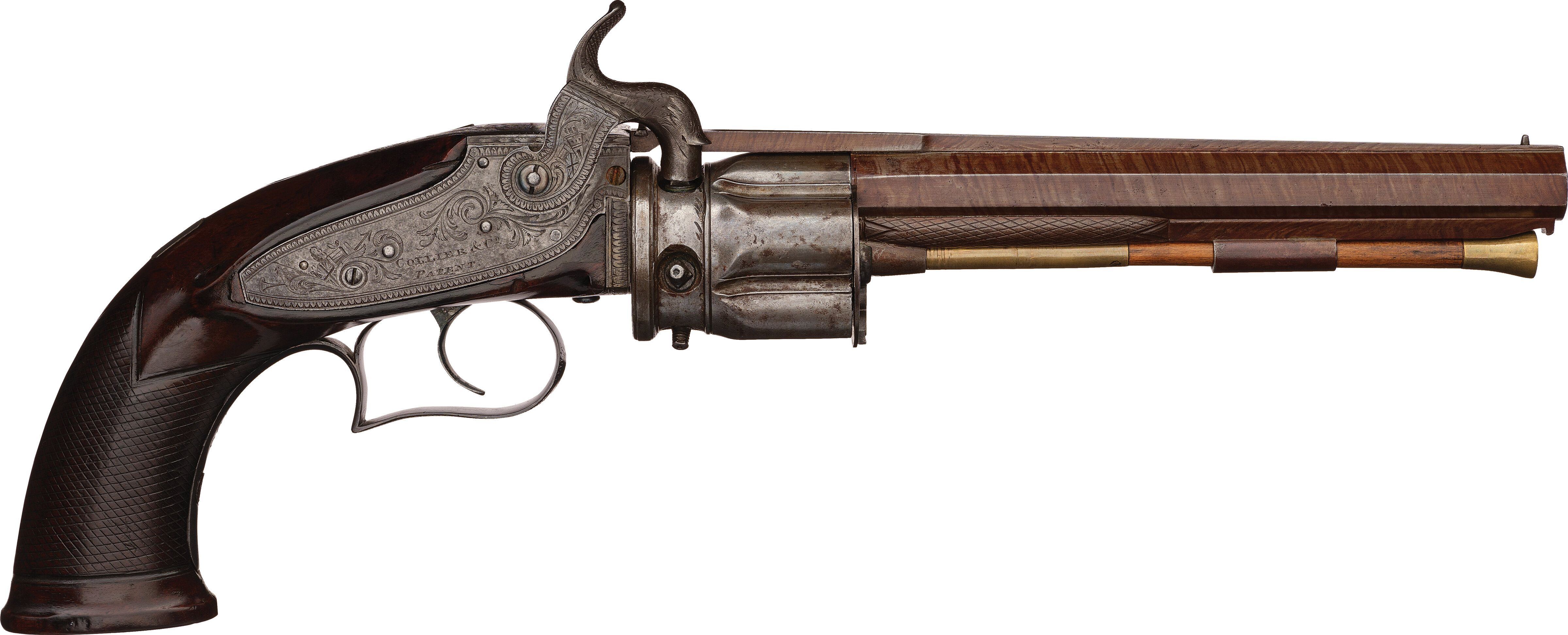 Engraved Collier & Co. Percussion Revolver | Rock Island Auction