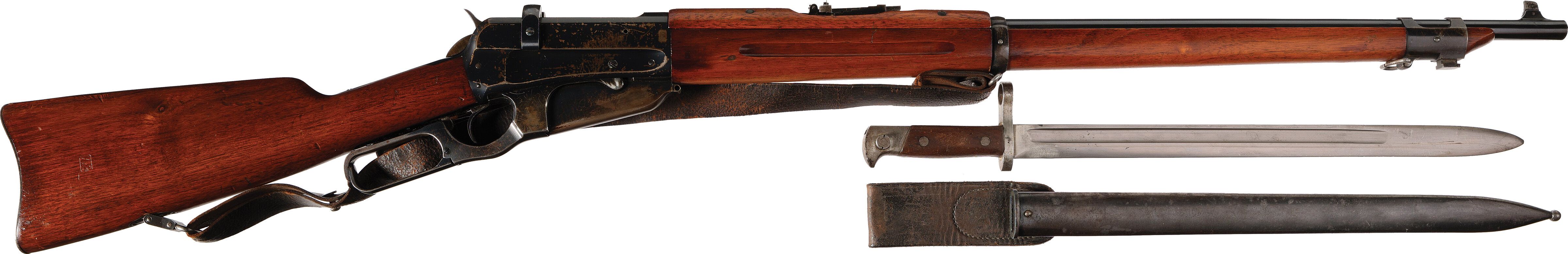 WWI Russian Contract Winchester Model 1895 Musket with Bayonet | Rock ...