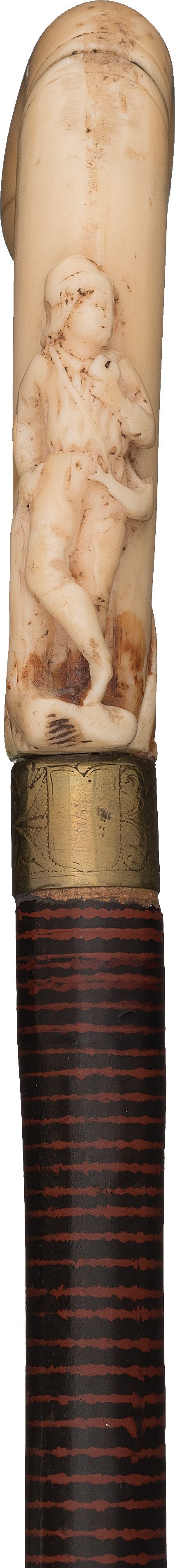 Relief Carved Hunter Cane | Rock Island Auction