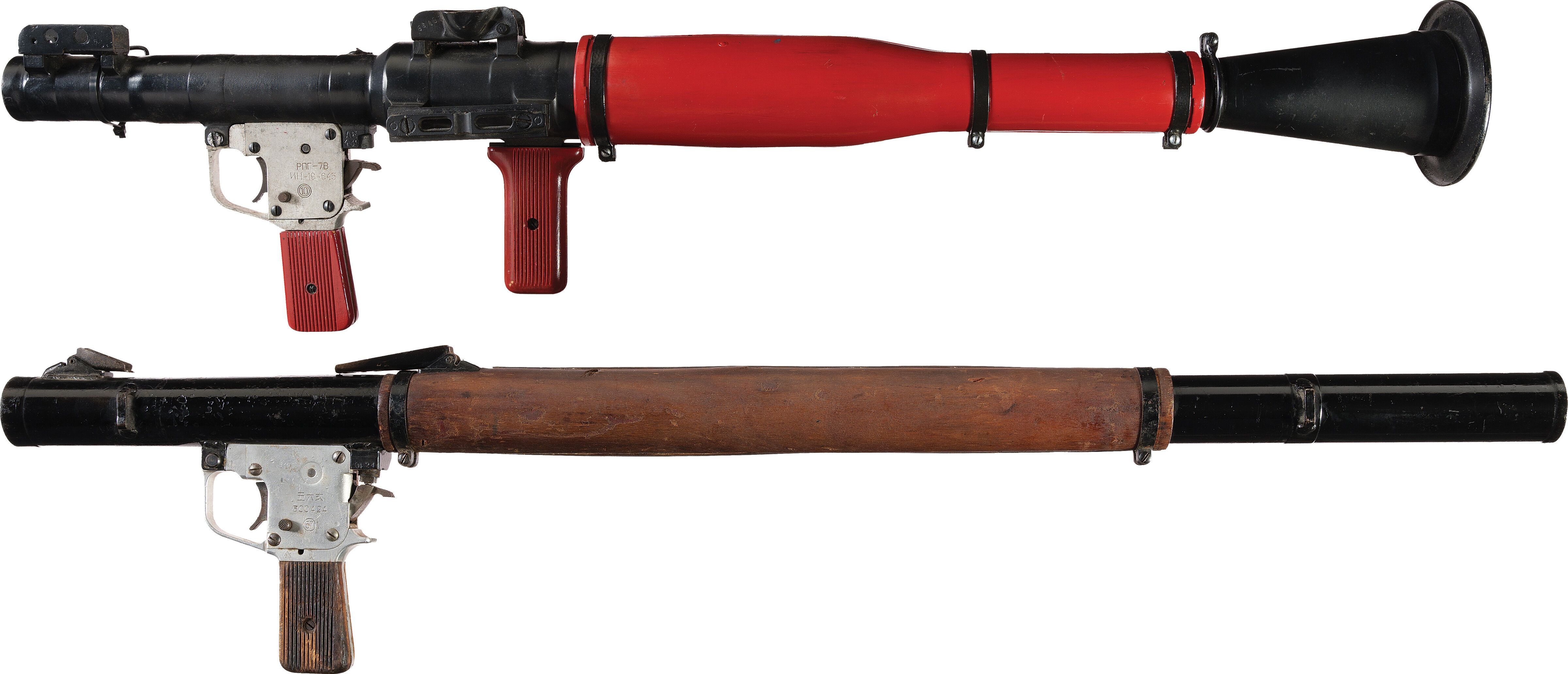 Two Deactivated RPG Shoulder Fired Missile Launchers | Rock Island Auction