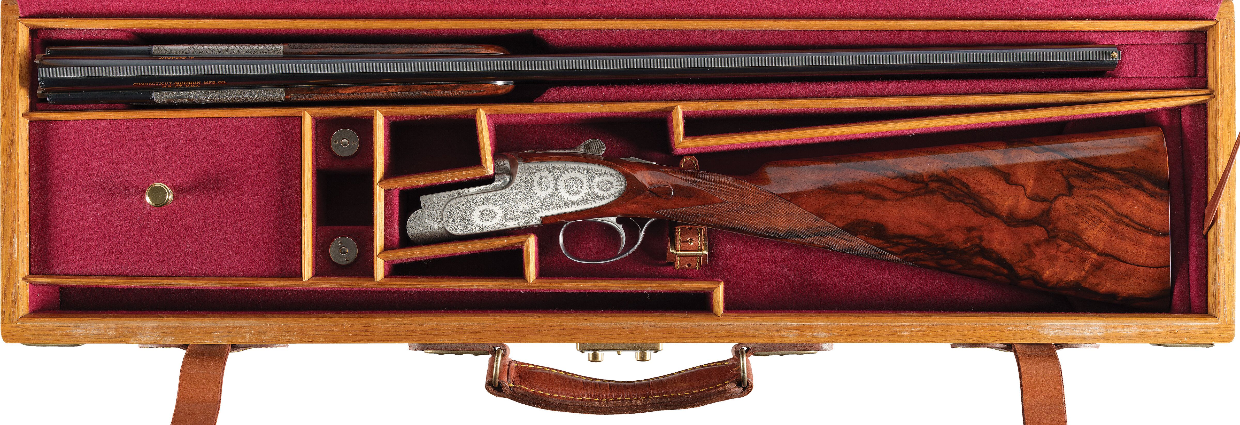 Factory Engraved CSMC 20 Gauge A. Galazan Shotgun with Case | Rock ...