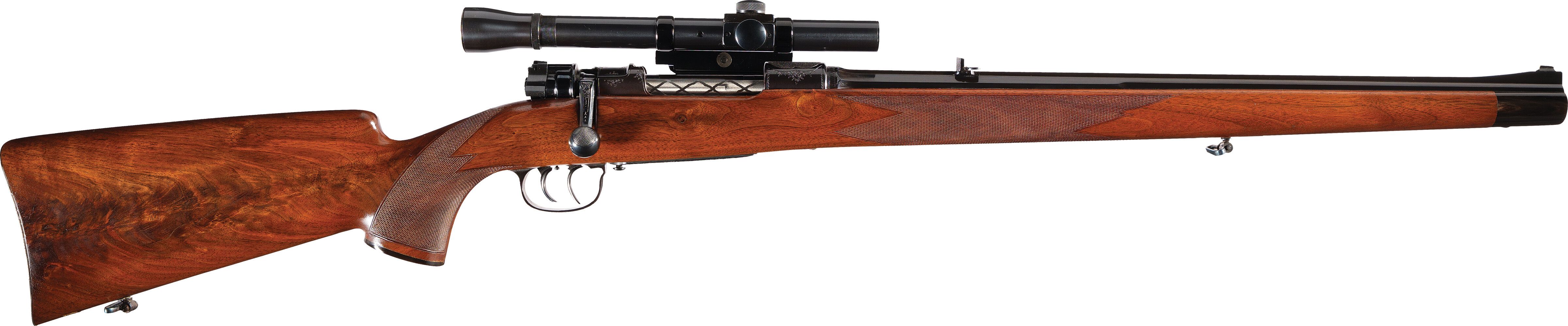 Engraved Roy Vail Signed Model 98 Sporting Rifle with Scope | Rock ...