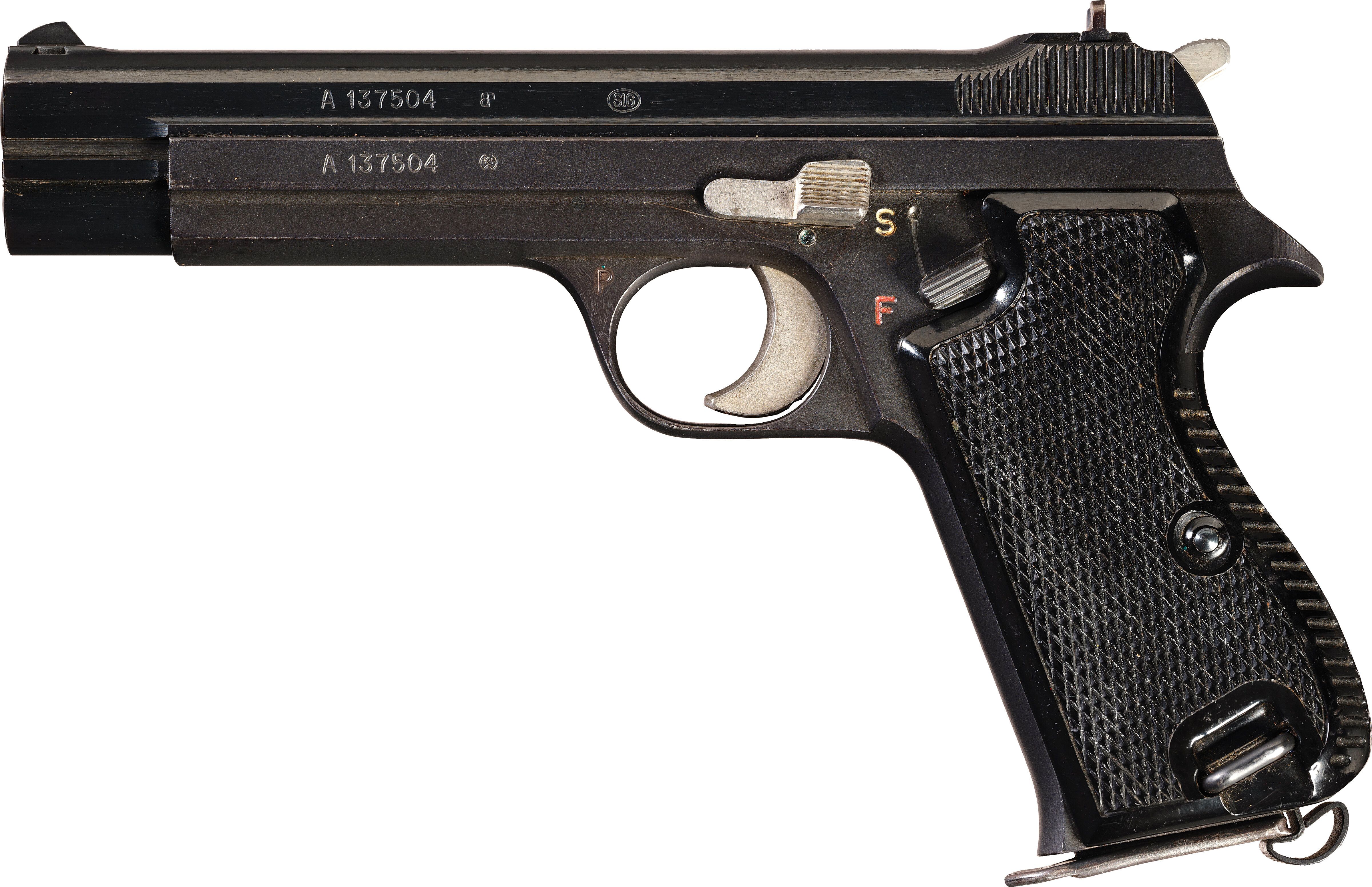 Swiss Army SIG P210 Pistol with Holster Rig | Rock Island Auction