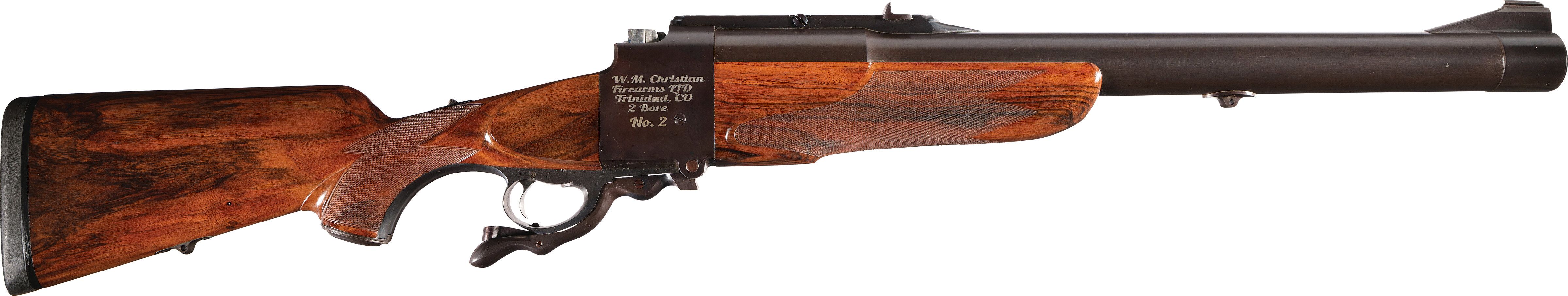 William Christian Firearms 2 Bore Falling Block Rifle | Rock Island Auction