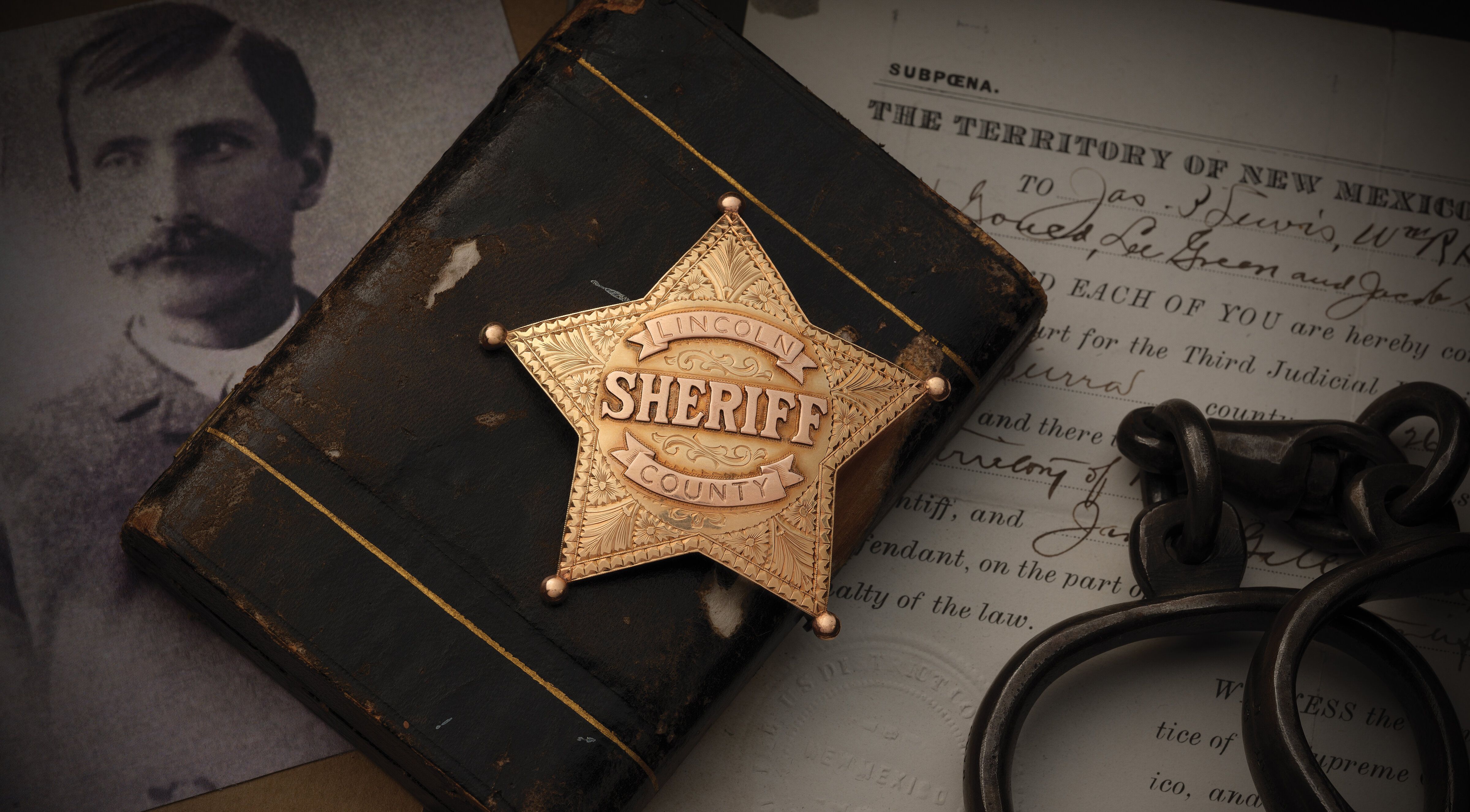 Gold Lincoln County Sheriff's Badge Presented to Pat Garrett | Rock ...