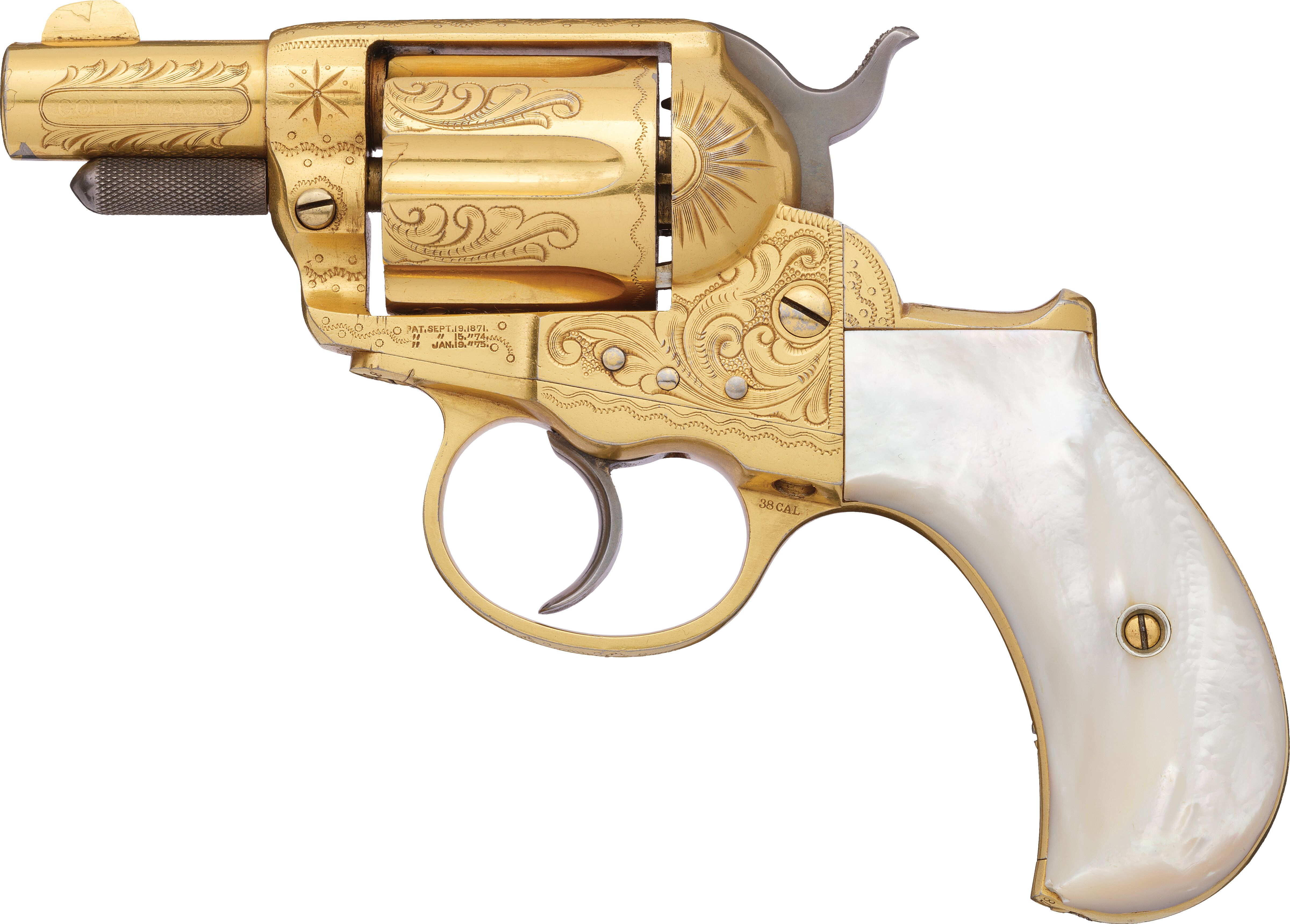 Colt Etched Panel Sheriff's Model 1877 Lightning Revolver | Rock Island ...