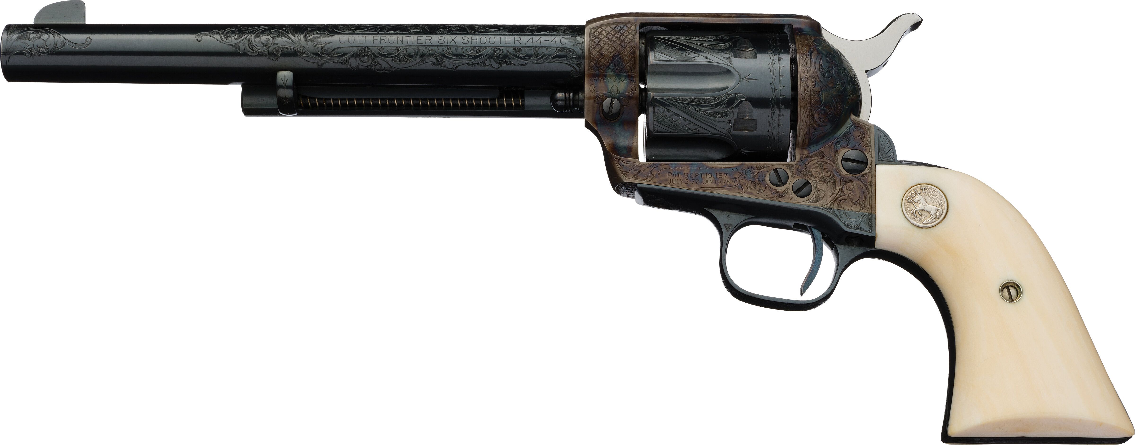 W. Glahn Engraved Colt Frontier Six Shooter Single Action Army | Rock ...