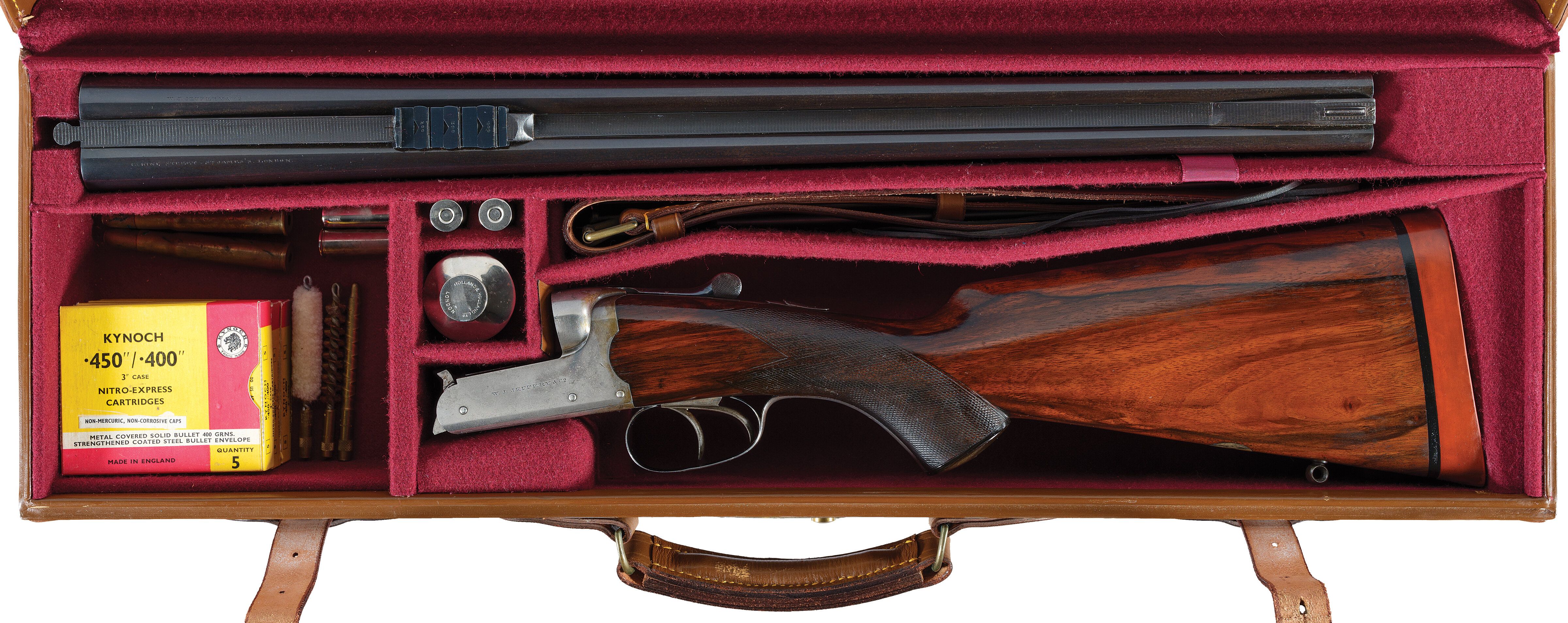 W. J. Jeffery & Co. Boxlock Ejector Dangerous Game Double Rifle | Rock ...