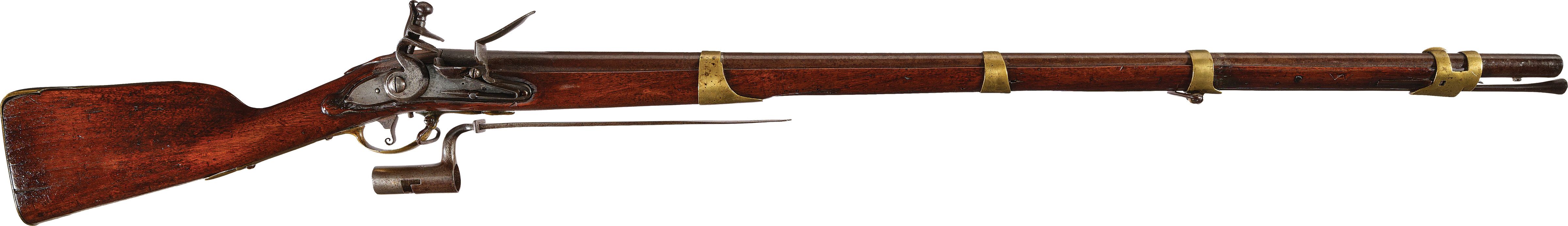 Revolutionary War Era Dutch Flintlock Musket with Bayonet | Rock Island ...