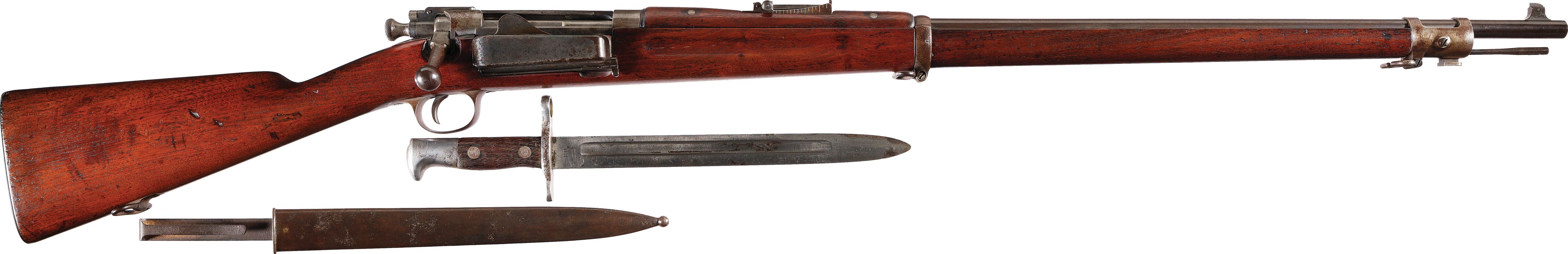 U.S. Springfield 1892 2nd Type Krag-Jorgensen Rifle with Bayonet | Rock ...