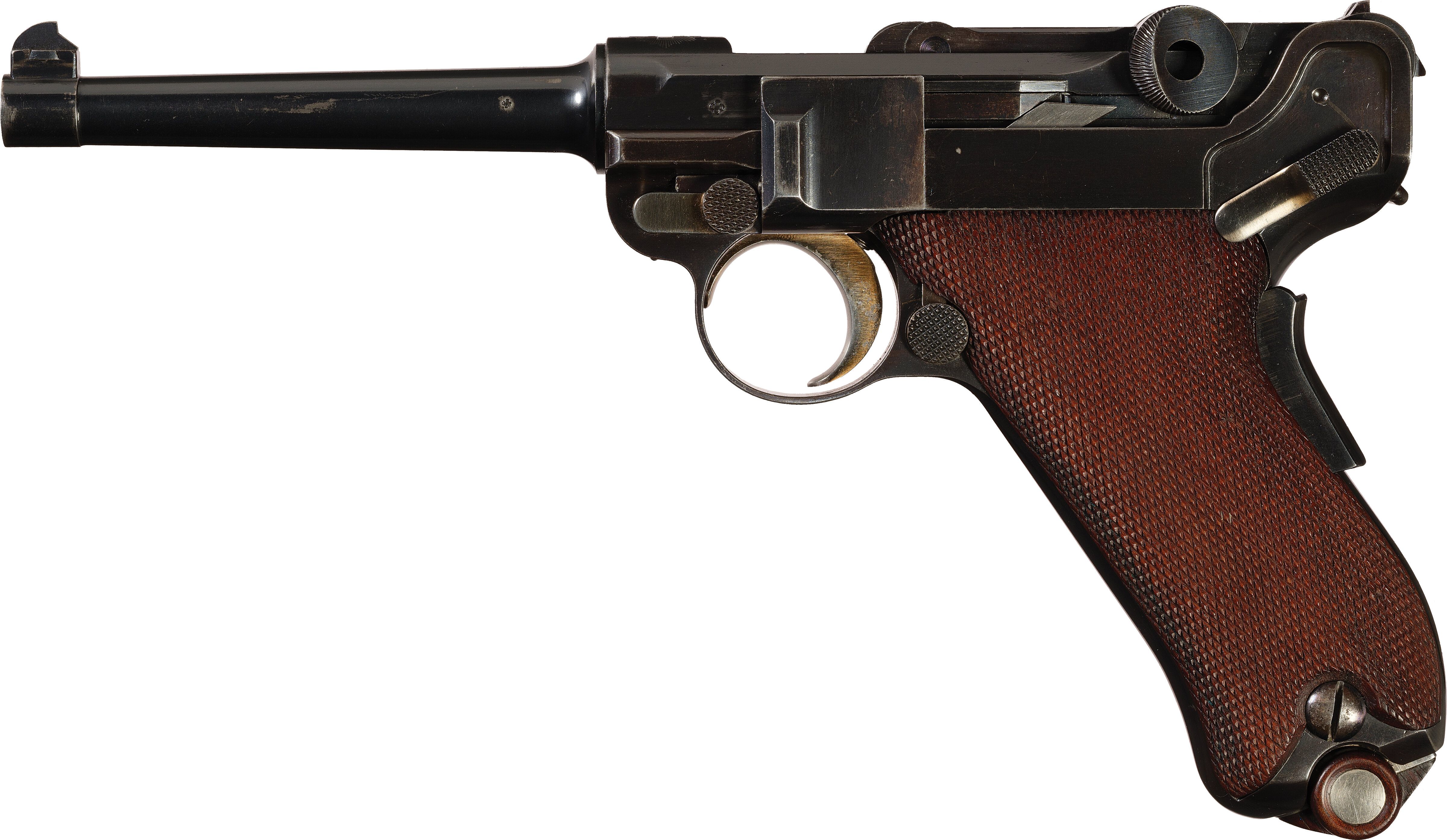 Unrelieved Frame Swiss DWM 1900 Luger Pistol with Holster | Rock Island ...