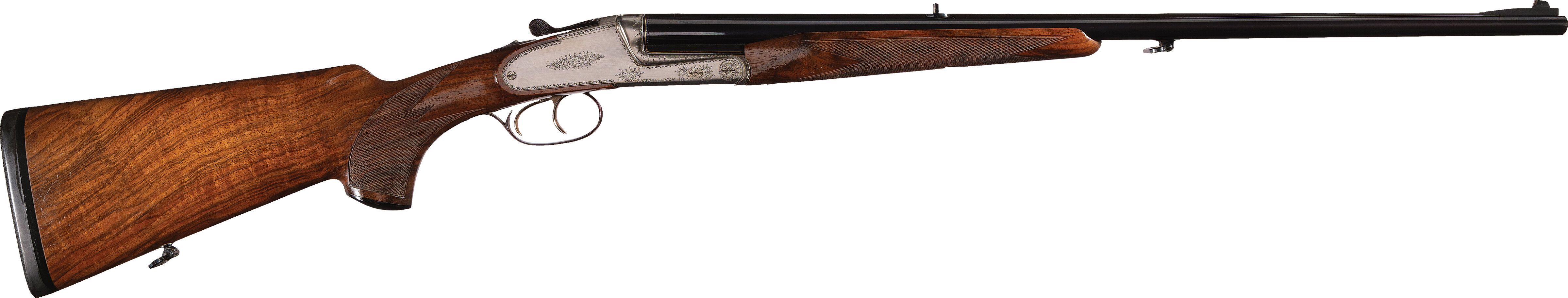 Factory Engraved and Gold Inlaid Heym Double Rifle | Rock Island Auction