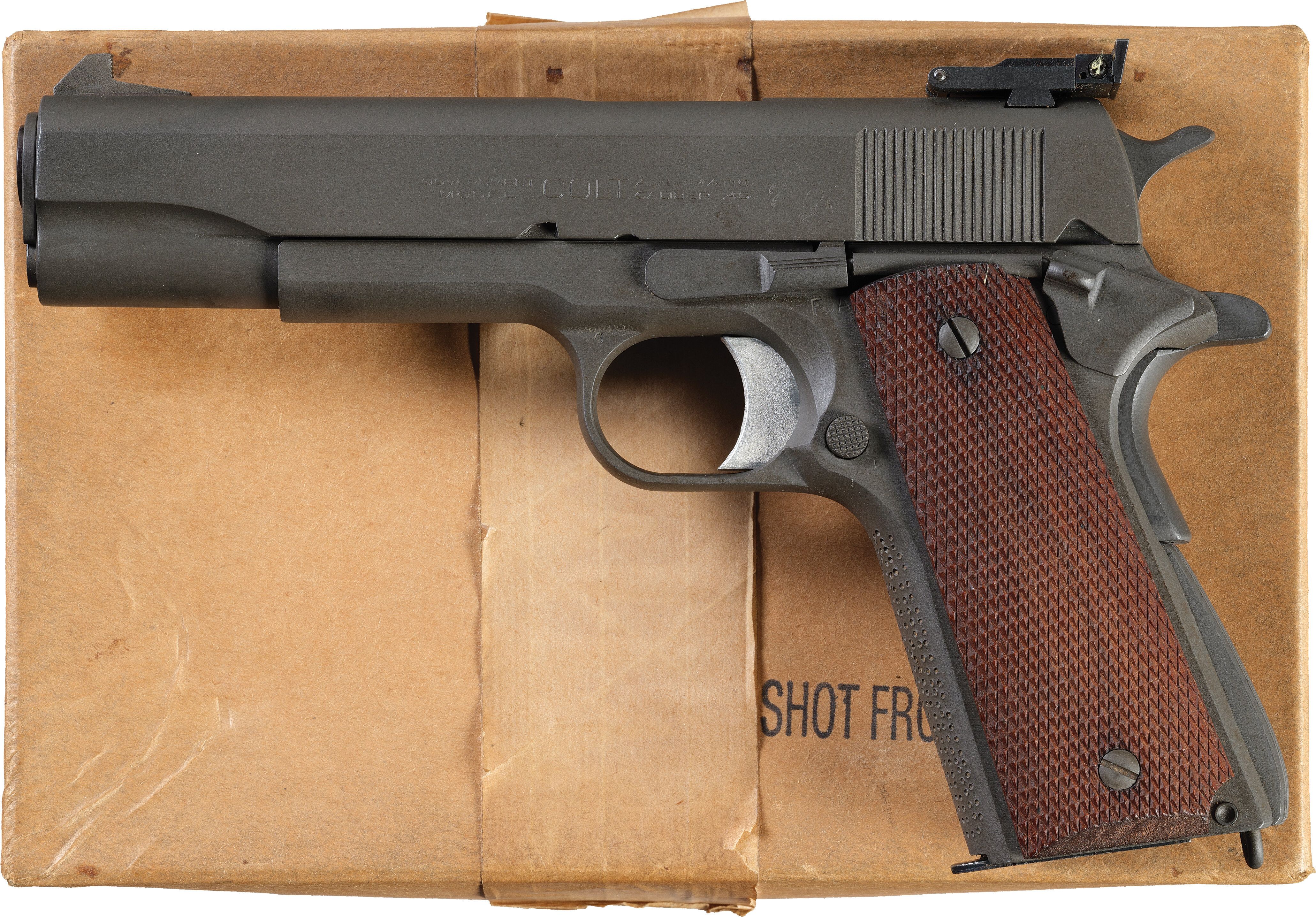 U.S. Remington-Rand/Colt M1911A1 NM Pistol with RIA Form and Box | Rock ...