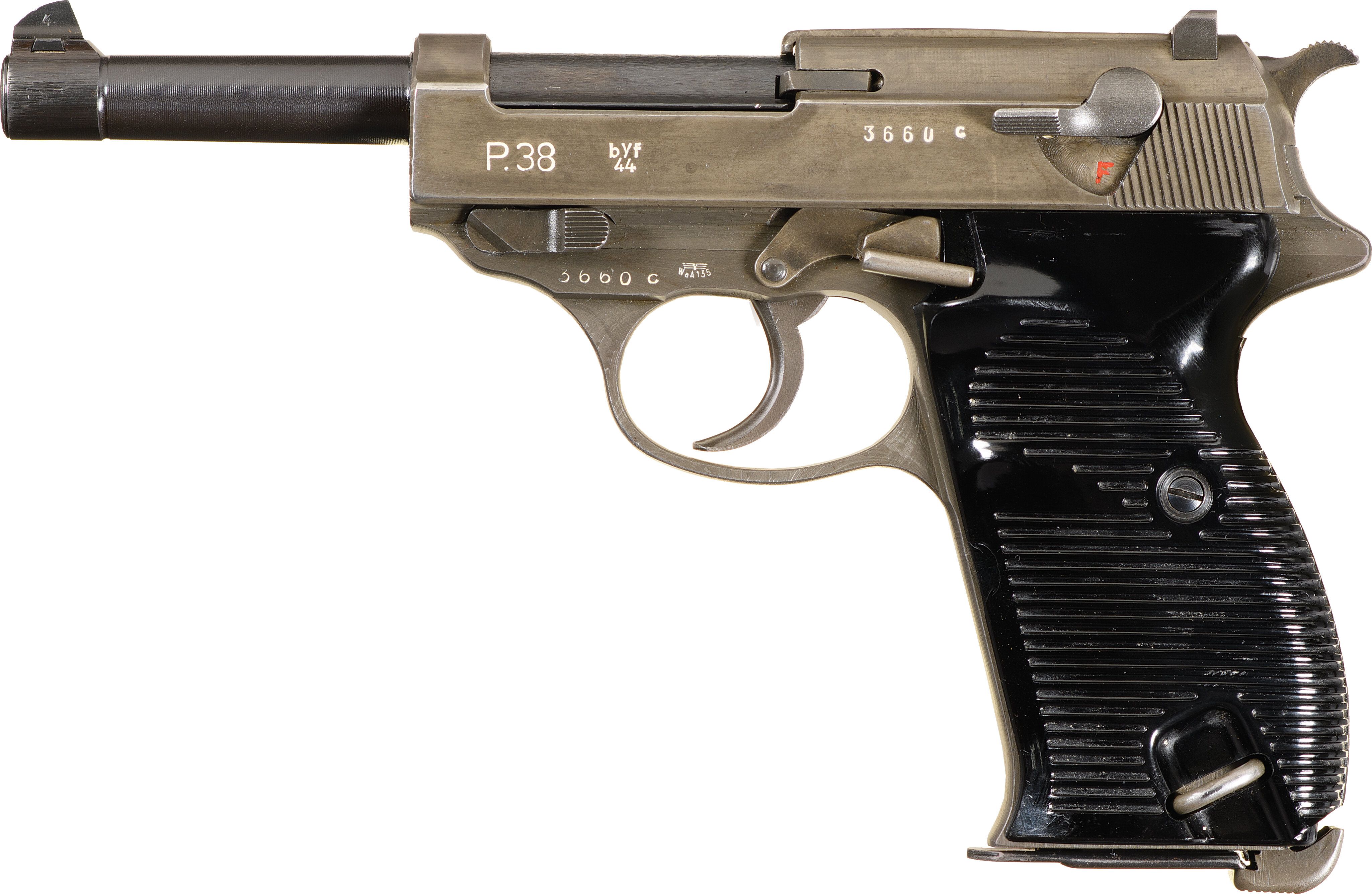 WWII "Two-Tone" Mauser "byf/44" Code P.38 Pistol with Holster | Rock ...
