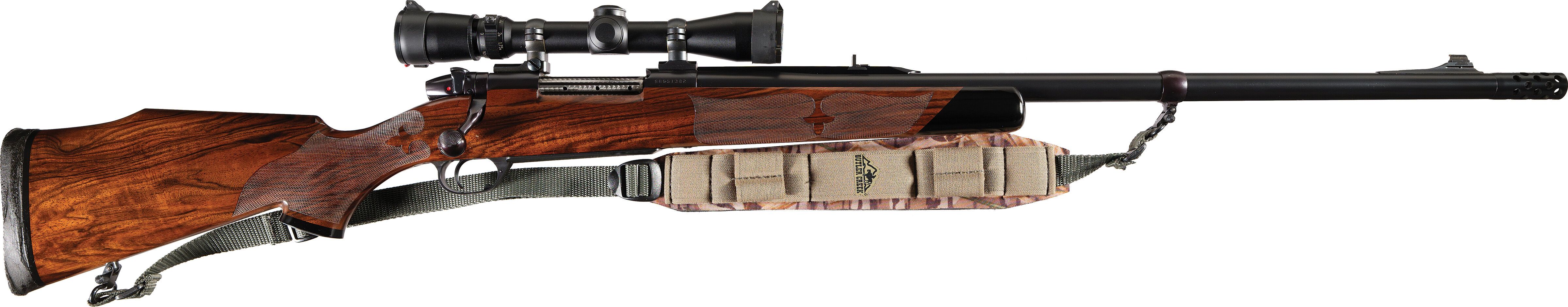 Weatherby Custom Shop Mark V Safari Rifle With Scope | Rock Island Auction