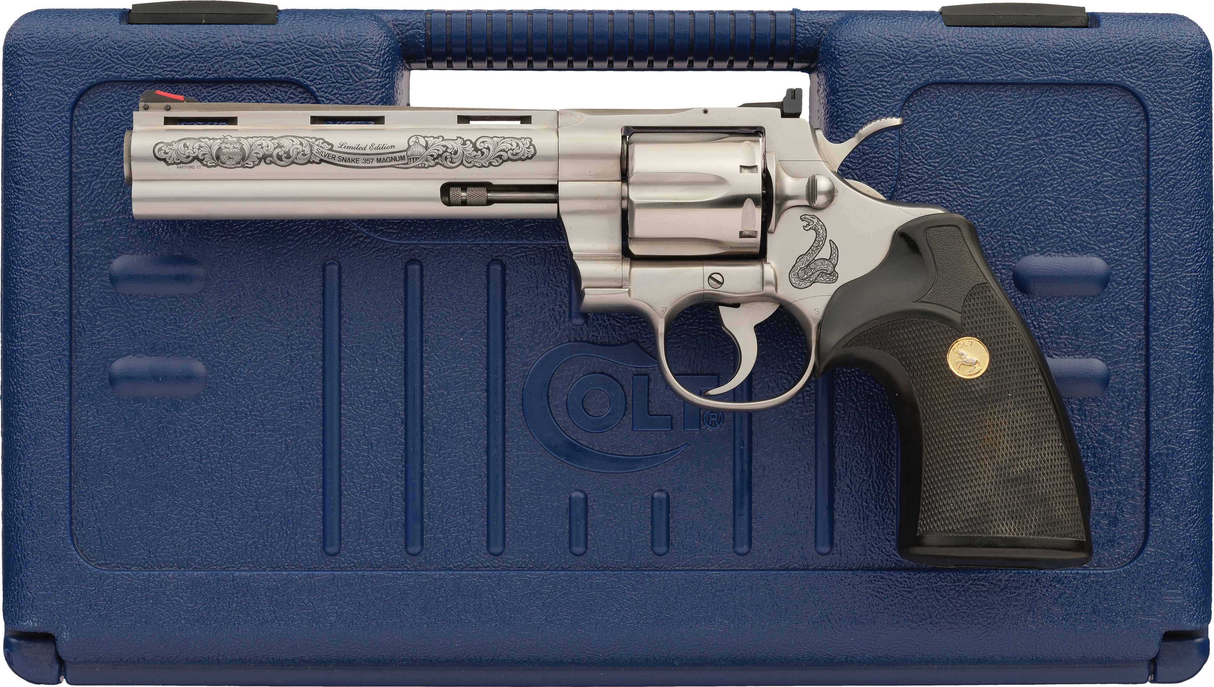 Limited Edition Colt Custom Shop Python Silver Snake Revolver | Rock ...