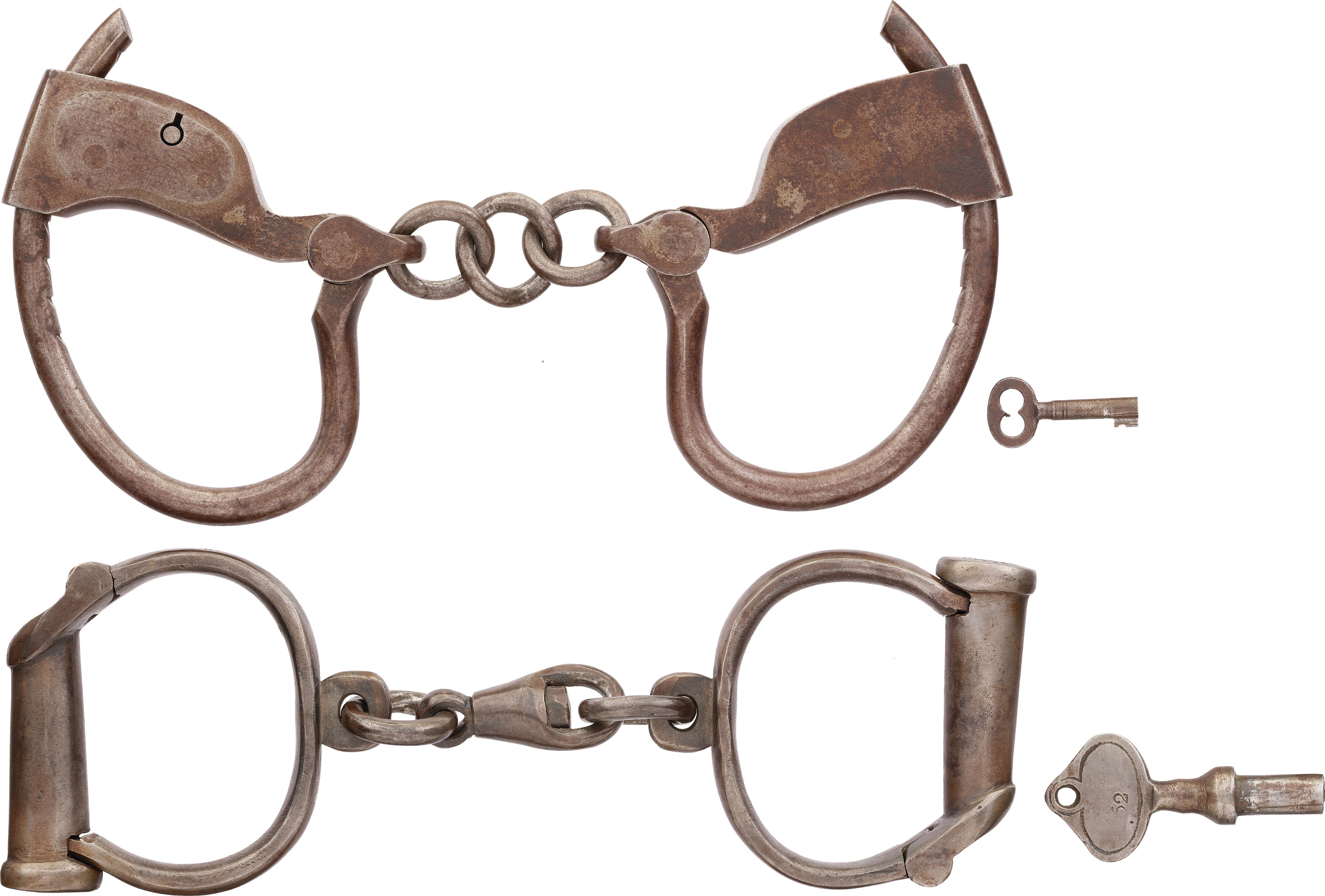 Two Pairs of Antique Handcuffs | Rock Island Auction