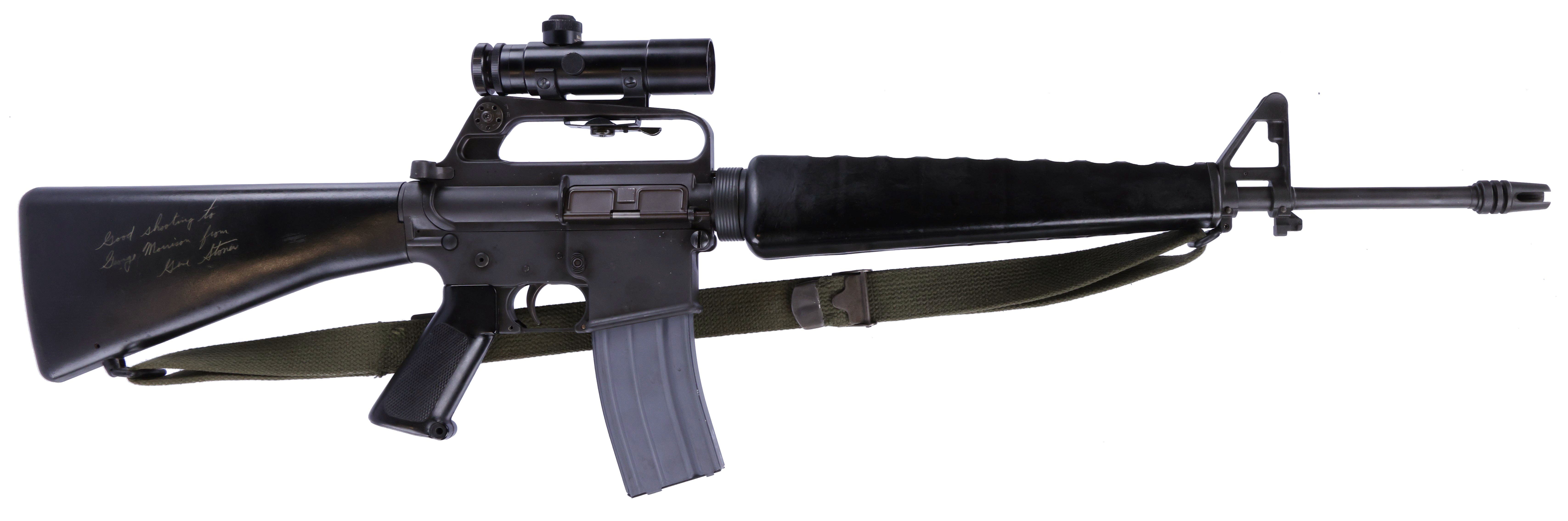 Early Colt AR-15 SP1 Rifle with Scope Signed by Eugene Stoner | Rock ...