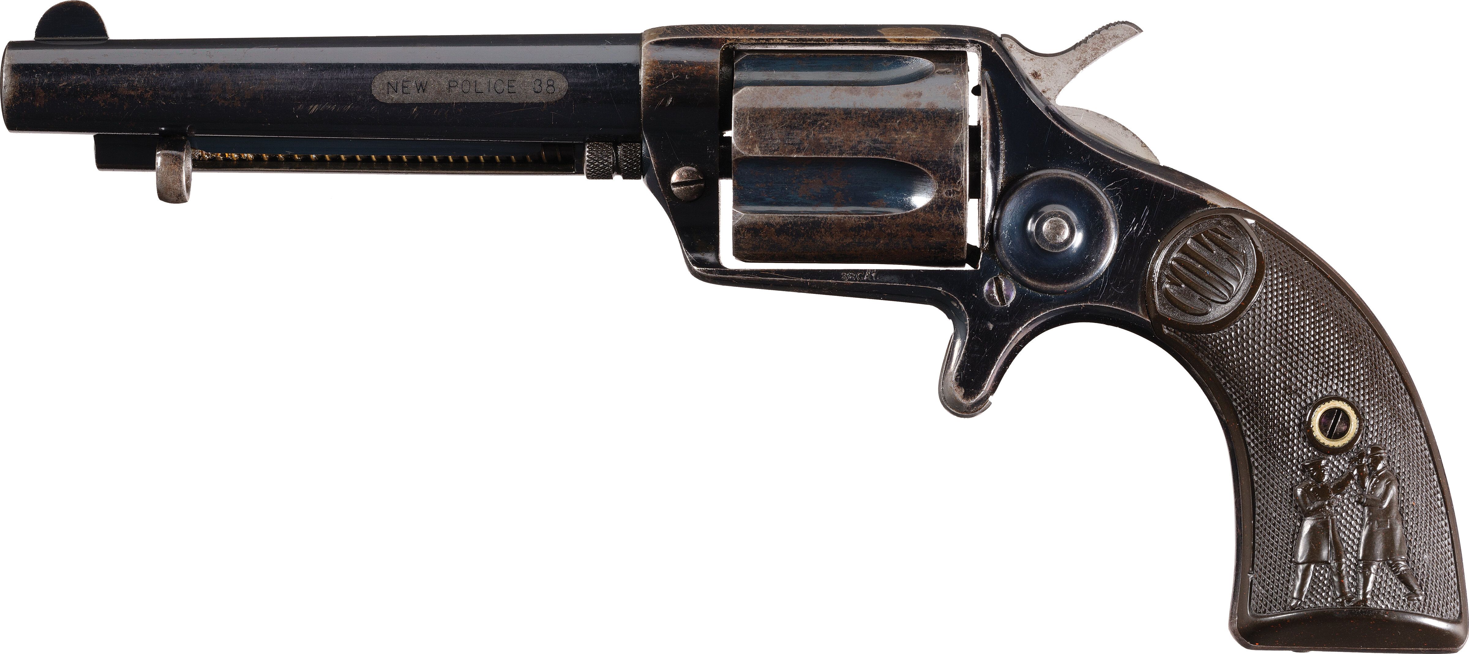 Colt Acid Etched Panel New Police "Cop & Thug" Gripped Revolver | Rock ...