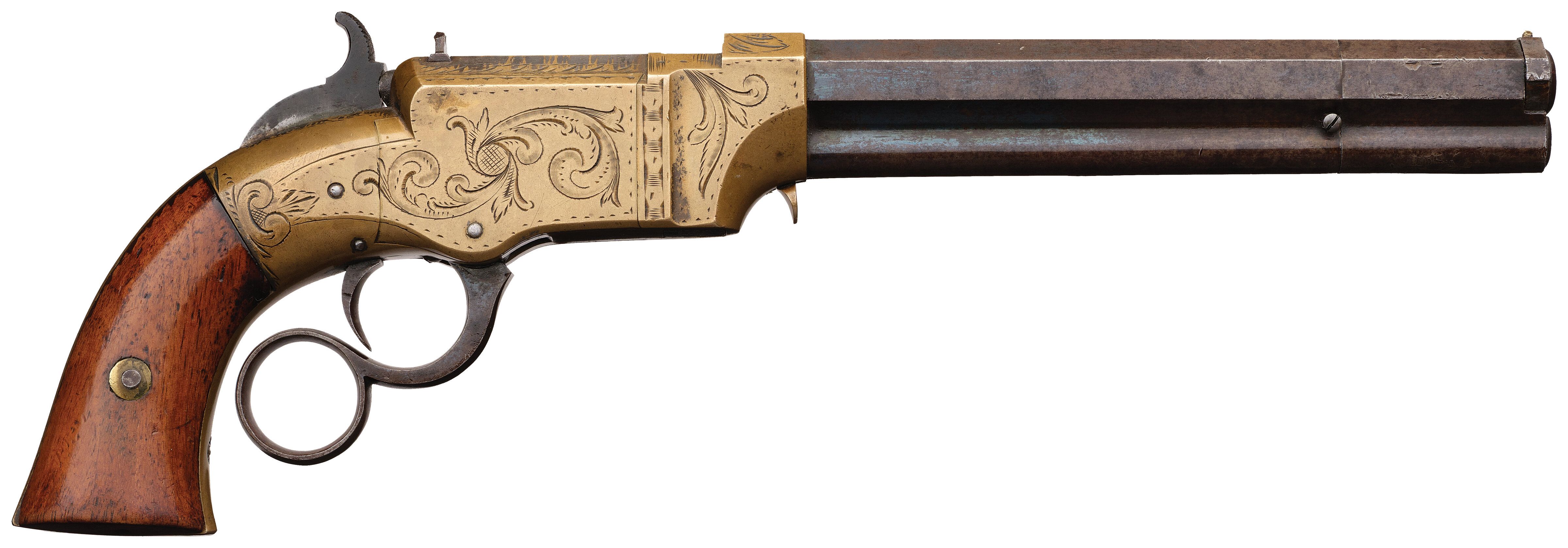 Engraved New Haven Arms Company Volcanic No. 1 Pocket Pistol | Rock ...