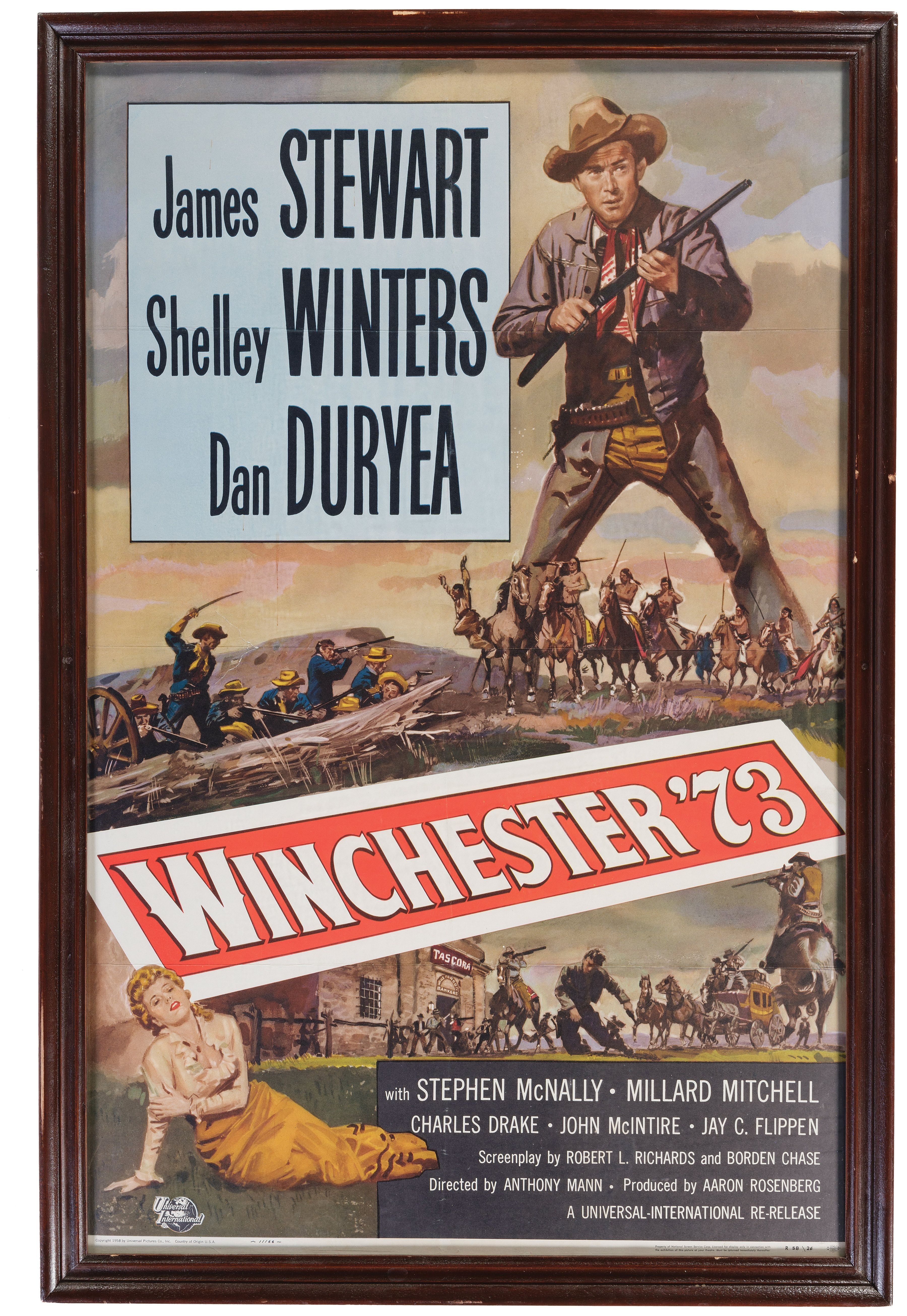 Framed Universal Pictures Co. "Winchester '73" Movie Poster | Rock ...